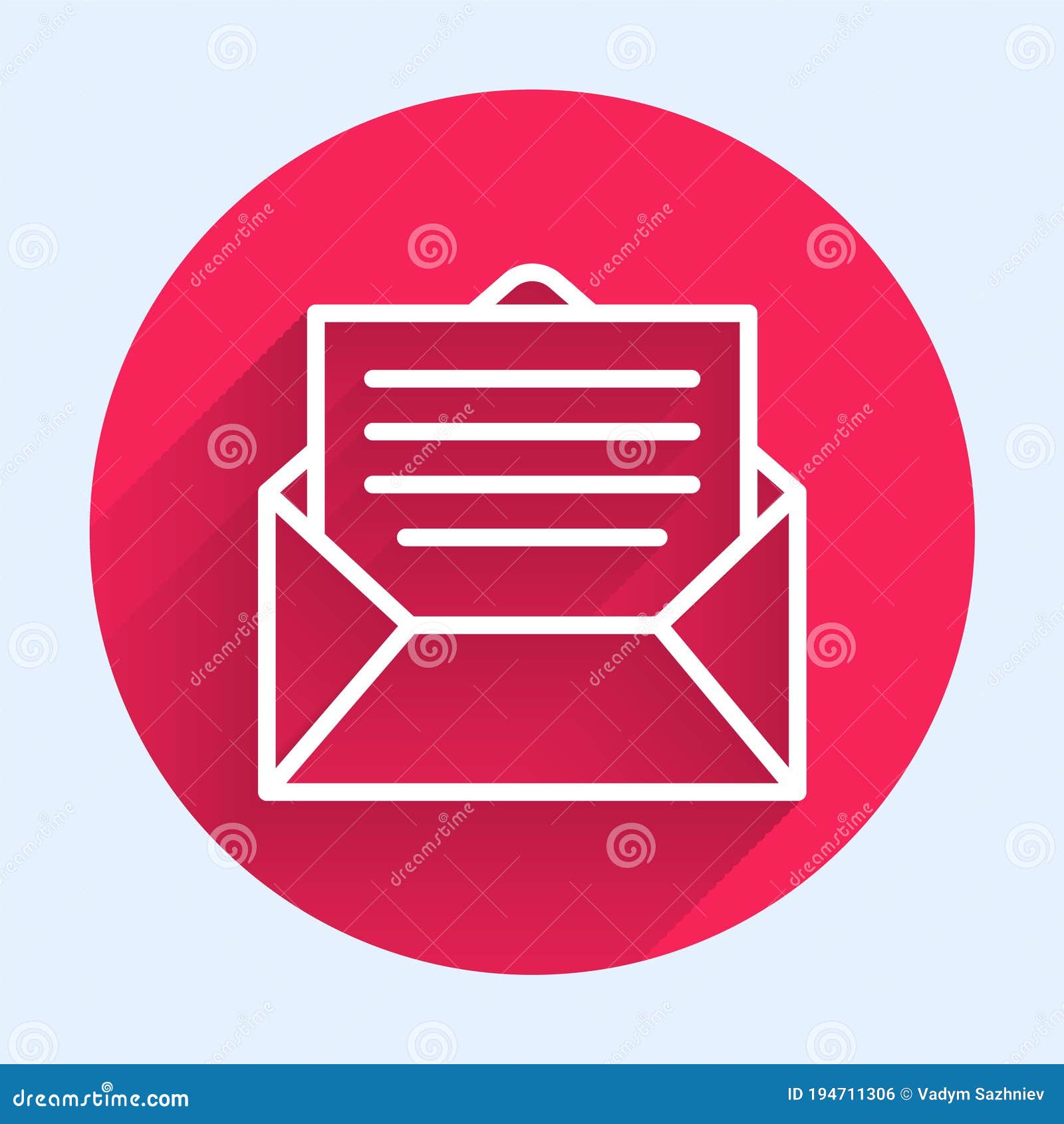 Line Envelope With Question Mark Icon Isolated On White Background ...