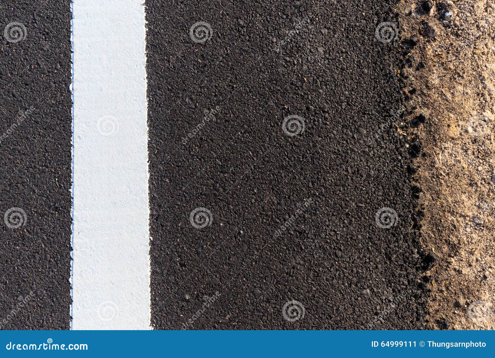 White Line on New Asphalt Road Stock Image - Image of asphalt, black ...