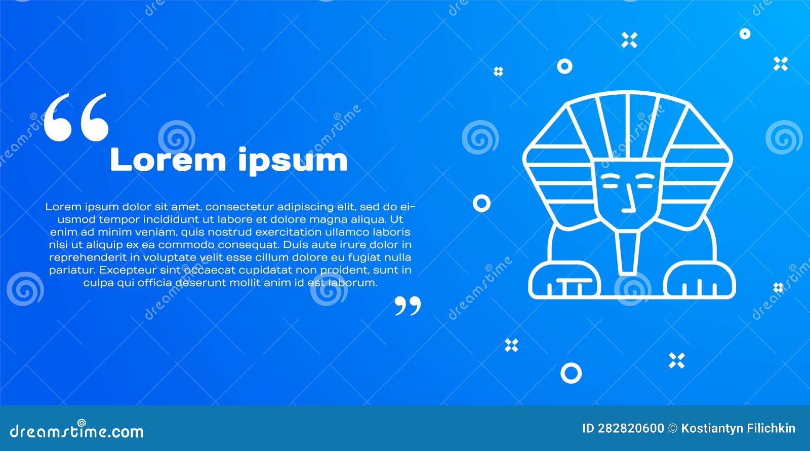 White Line Sphinx - Mythical Creature of Ancient Egypt Icon Isolated on ...