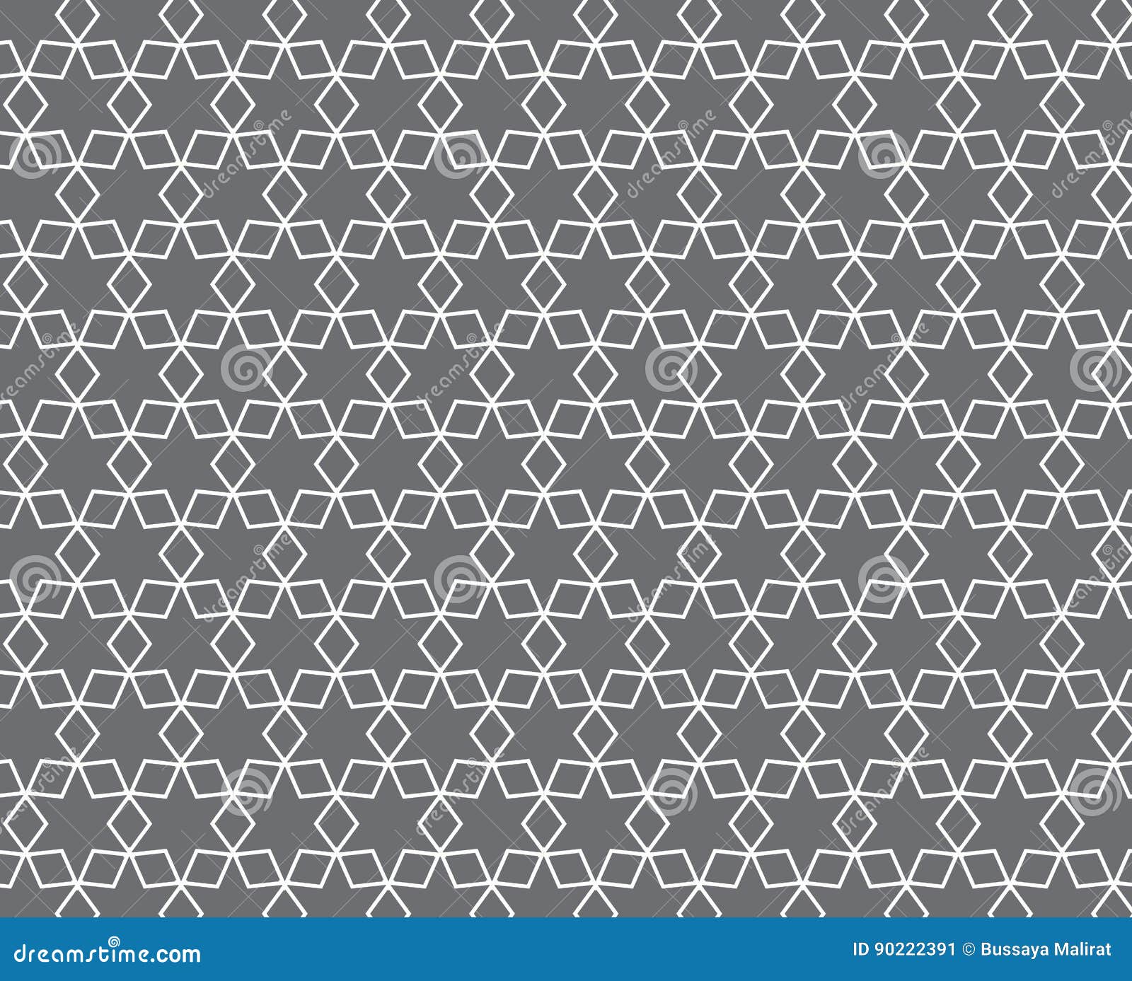 White Line Star Pattern on Gray Background. Stock Vector - Illustration ...
