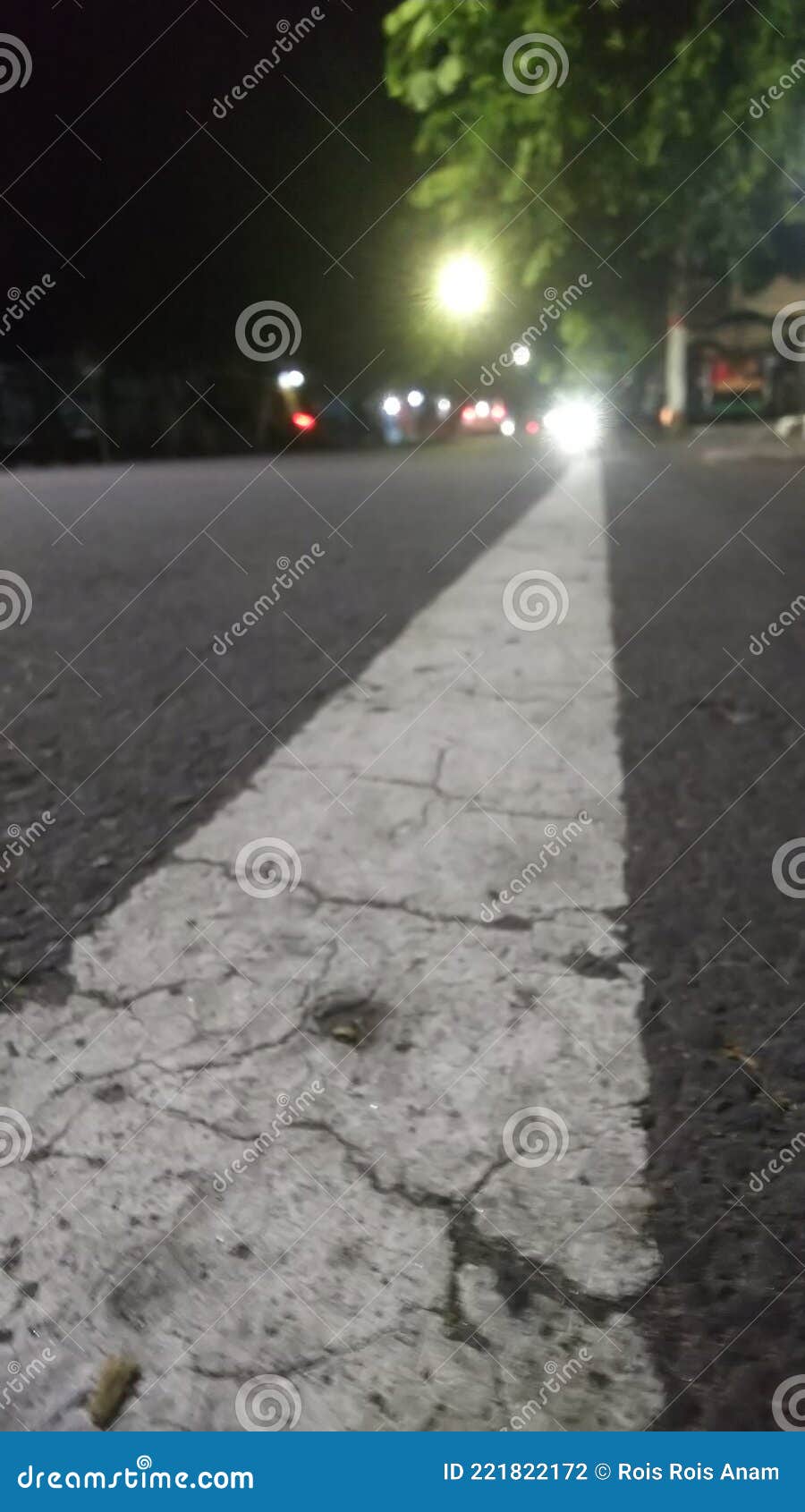 White Line street night stock photo. Image of walk, night - 221822172