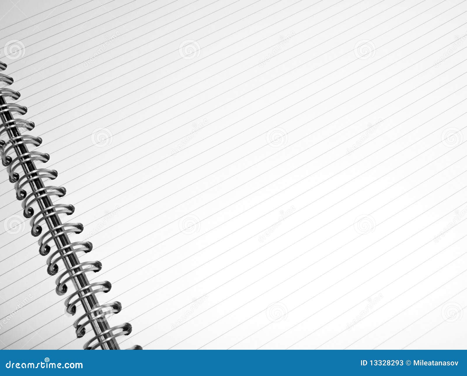 White lined notepad stock image. Image of write, journal - 13328293