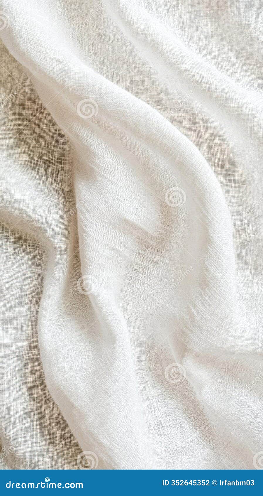 White Linen Fabric Texture Background - Soft, Wrinkled, Natural ...