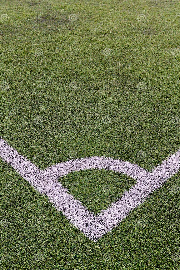White Lines of the Corner Kick Stock Photo - Image of forceps, sharp ...