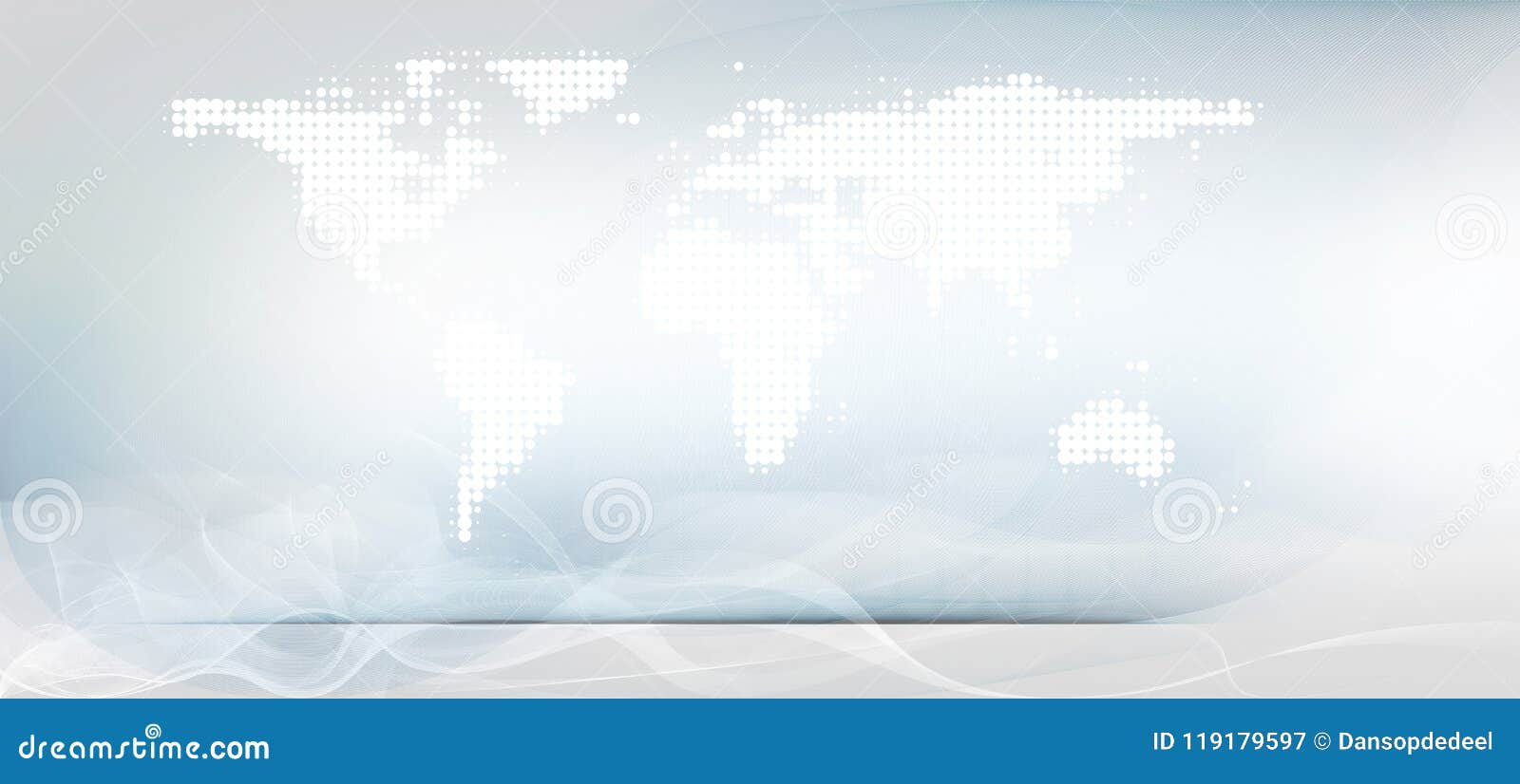 White Lines and World Map Background Stock Illustration - Illustration ...