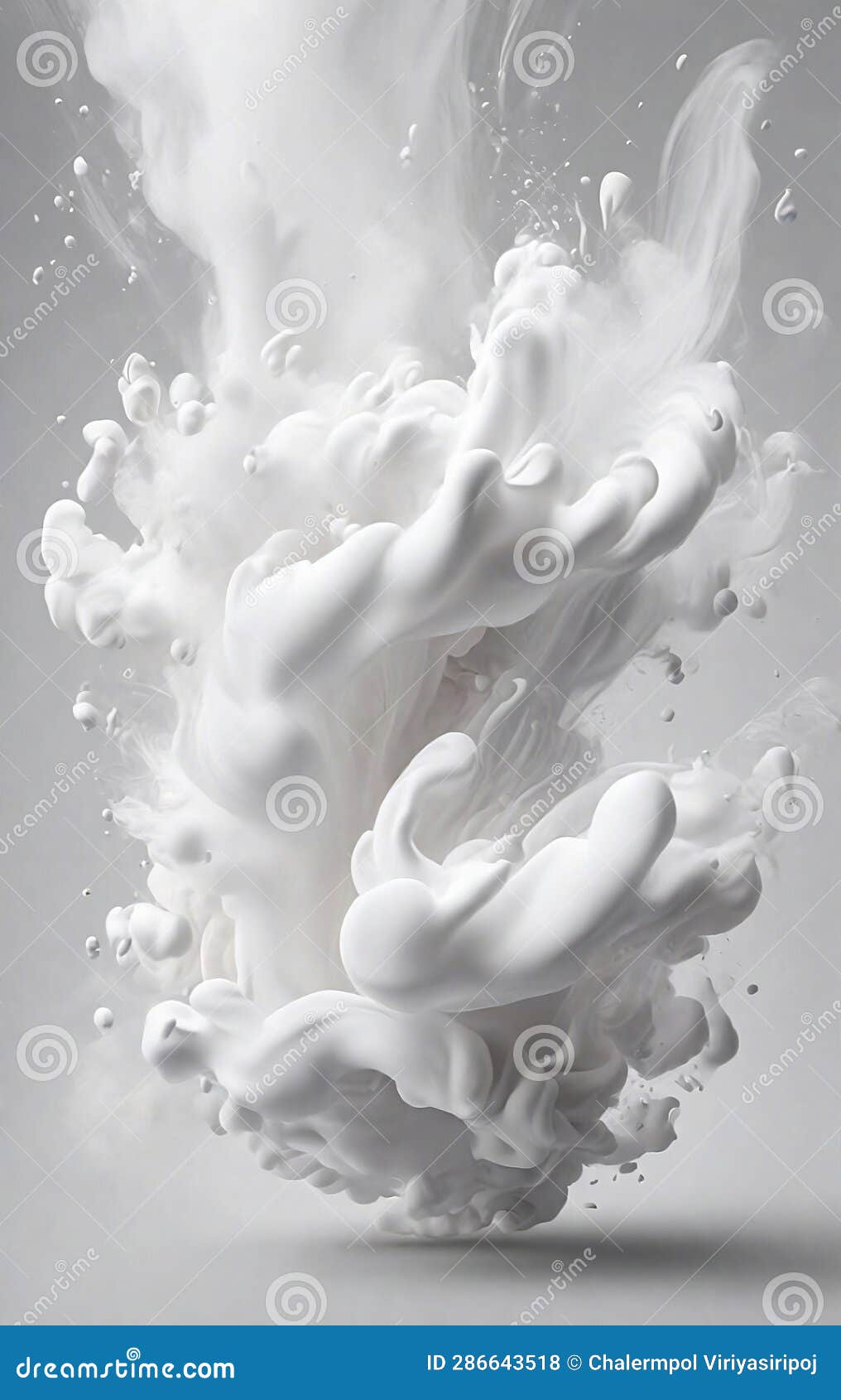 A White Liquid is Being Sprayed into the Air. Stock Illustration ...