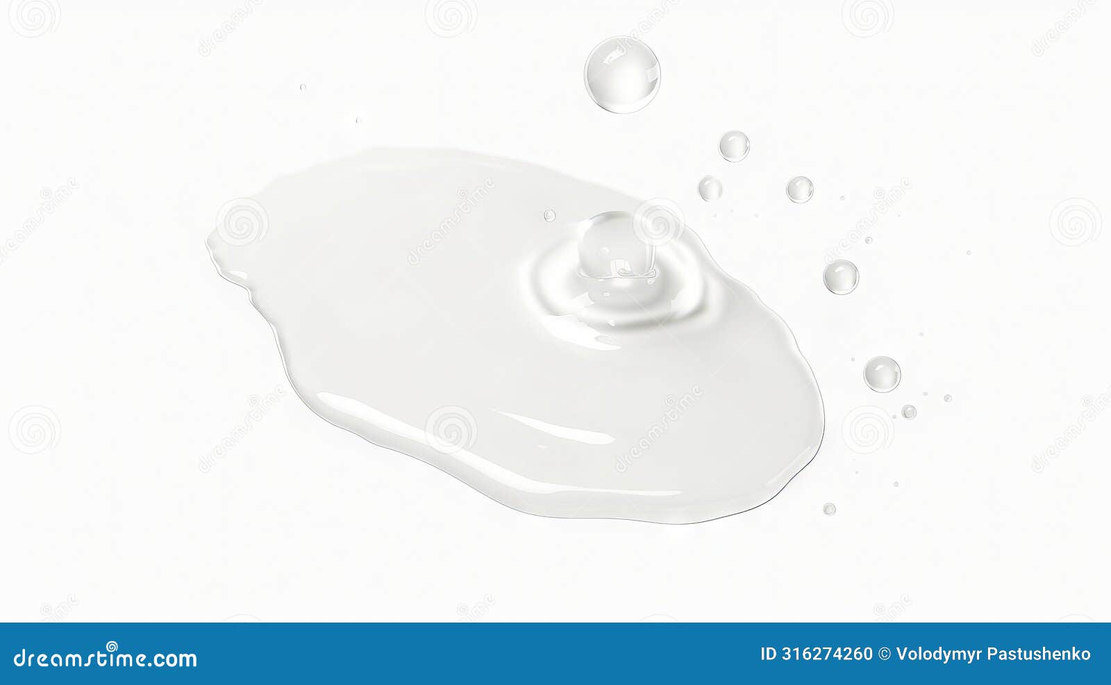 A White Liquid is Falling Down on a Surface Stock Photo - Image of ...