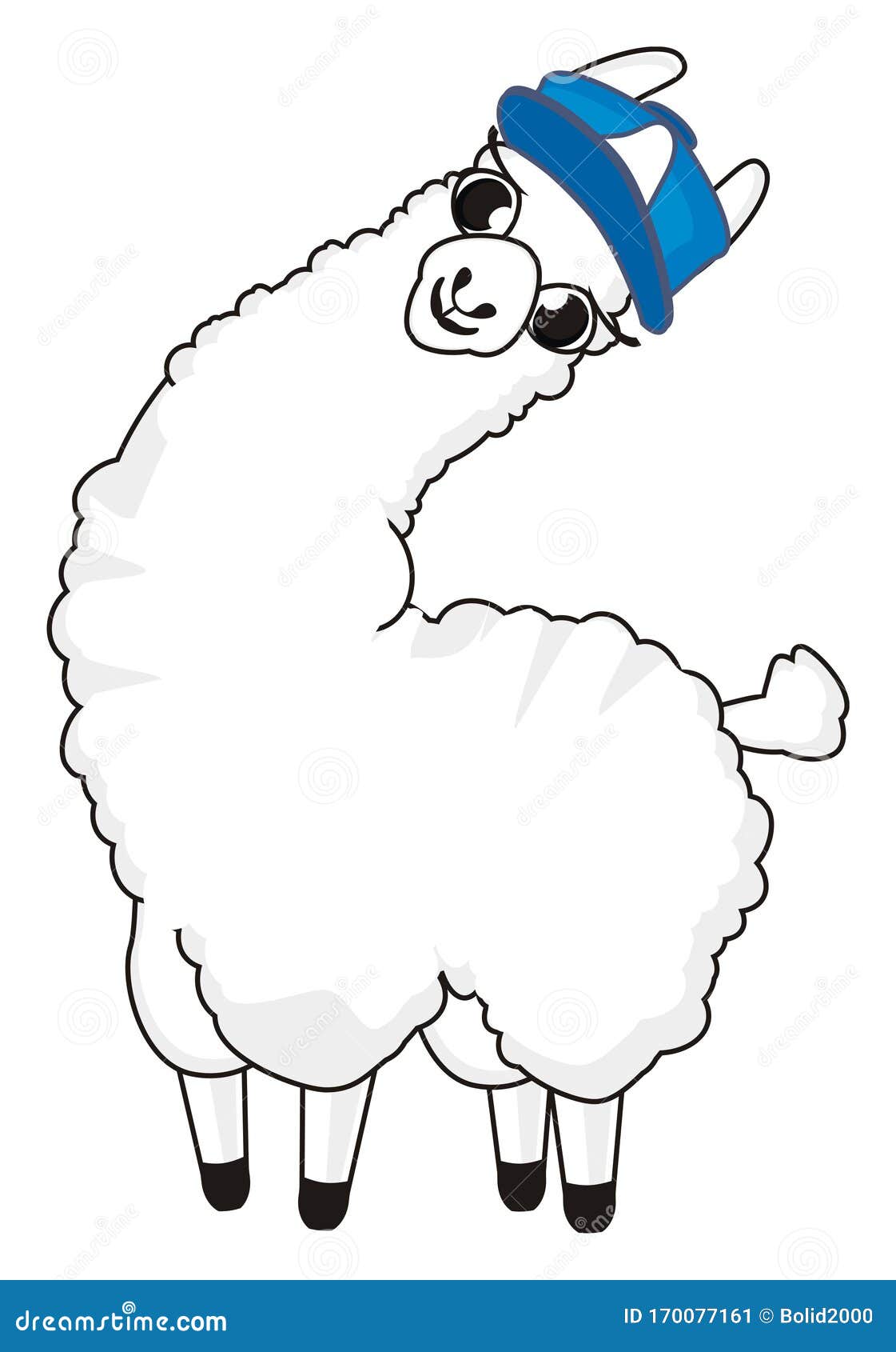 White llama boy stock illustration. Illustration of childhood - 170077161