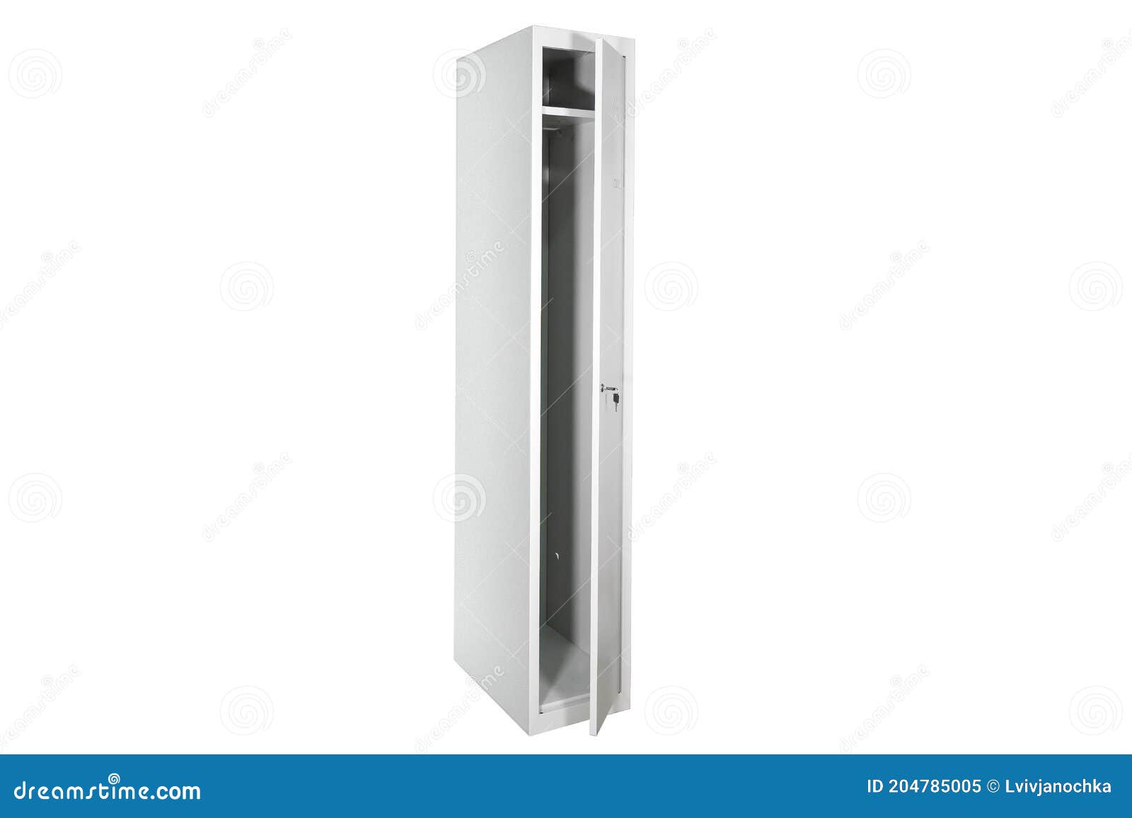 White Lockers with Silver Numbers in Bright Interior. Change Room Metal ...