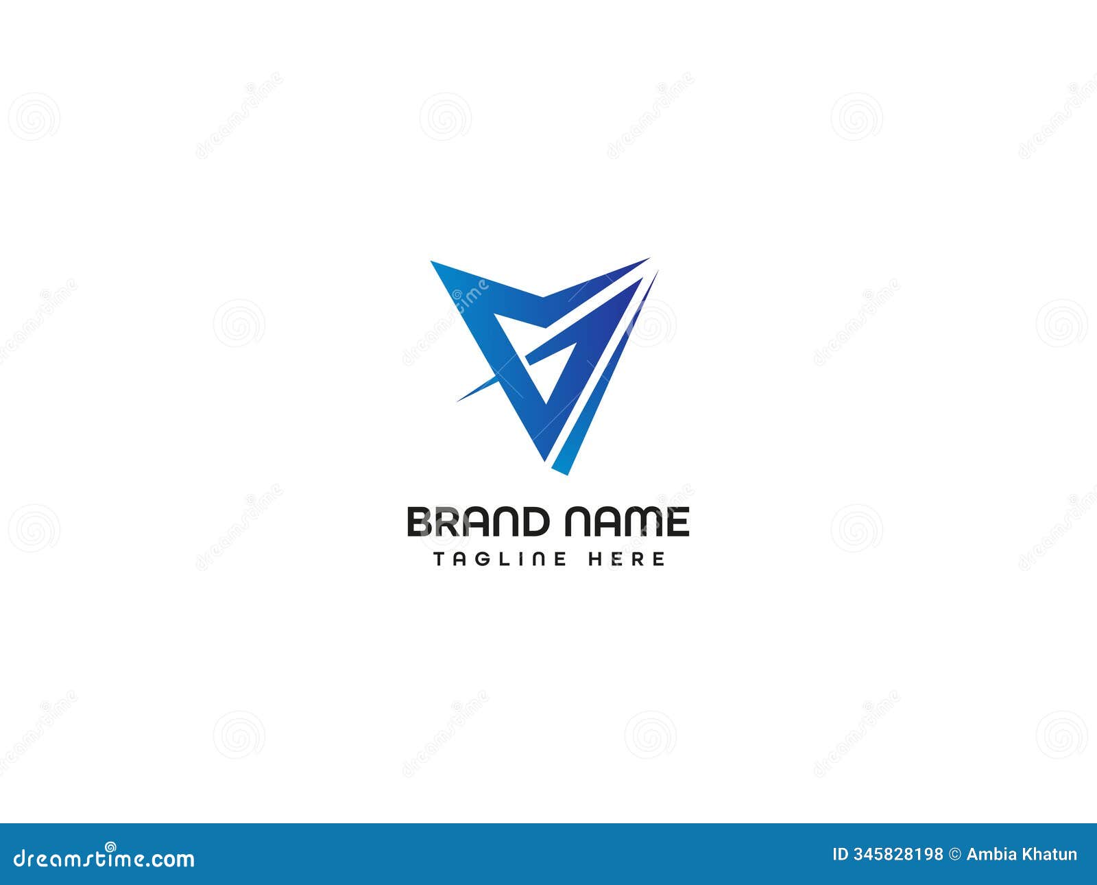 A White Logo with a Blue Logo that Says Brand Name Stock Illustration ... A White Logo with a Blue Logo that Says Brand Name Stock Illustration ...