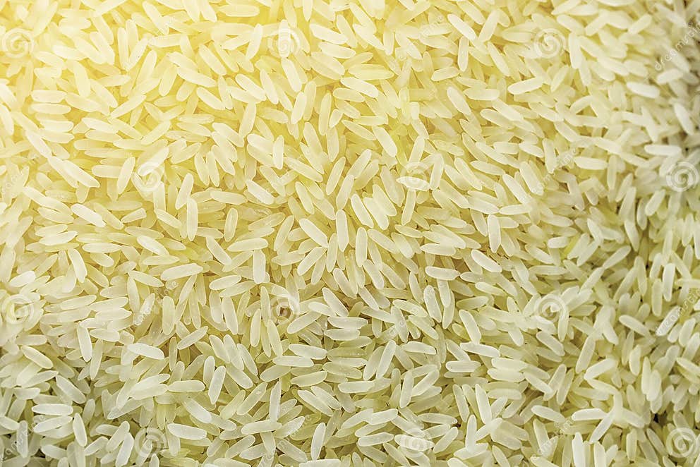 White Long Grain Peeled Rice, in Bulk, Macro Stock Photo - Image of ...