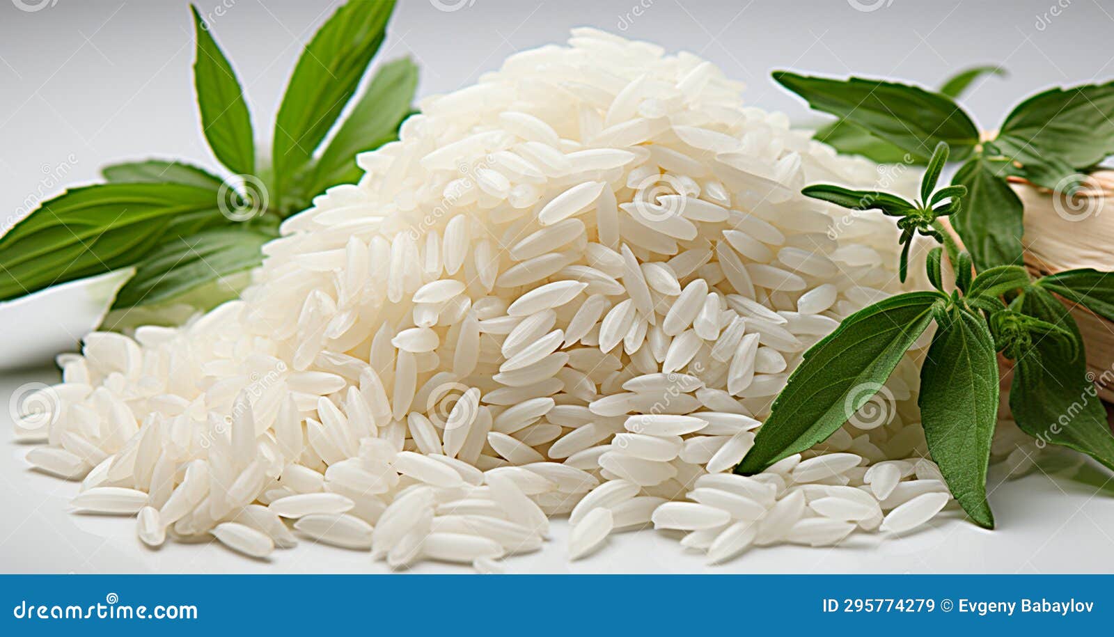 White Long Grain Rice - AI Generated Image Stock Illustration ...