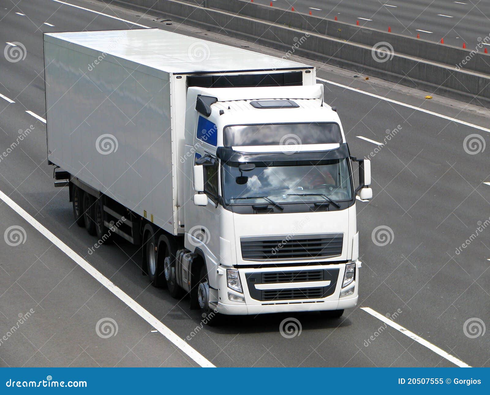 White lorry stock image. Image of chill, drive, time - 20507555