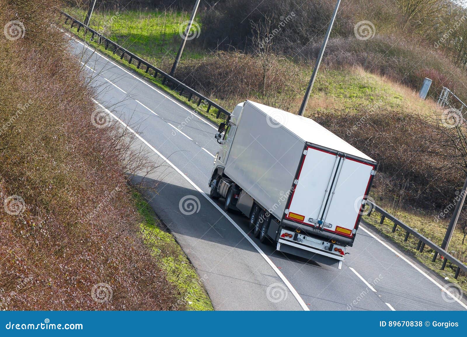 White Lorry - Road Transport Stock Photo - Image of white, fast: 89670838