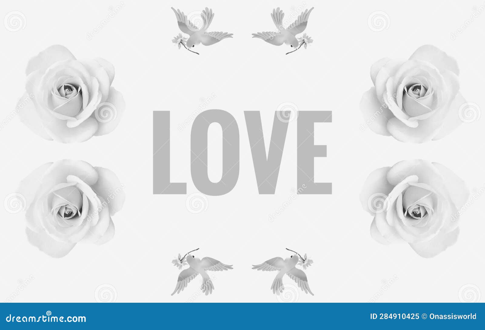 White Love Abstract Background Illustration Header Template Stock ...