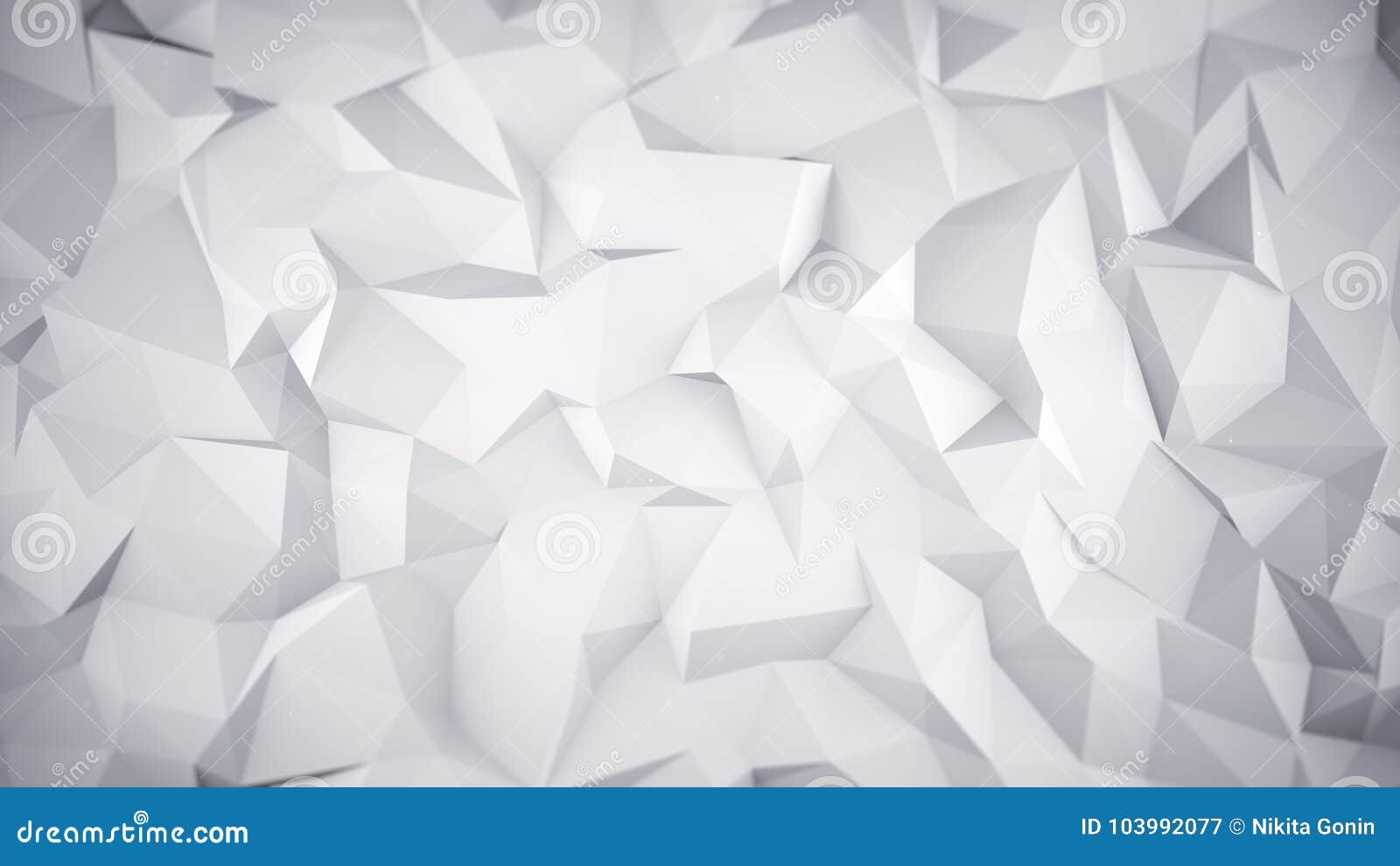 White low poly 3D surface stock illustration. Illustration of random ...
