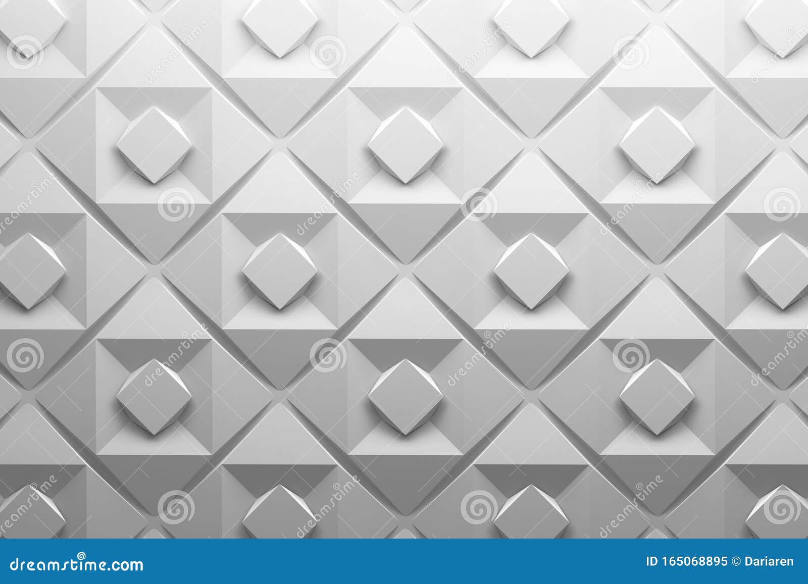 White Low Poly Tile Pattern with Squares Stock Illustration ...
