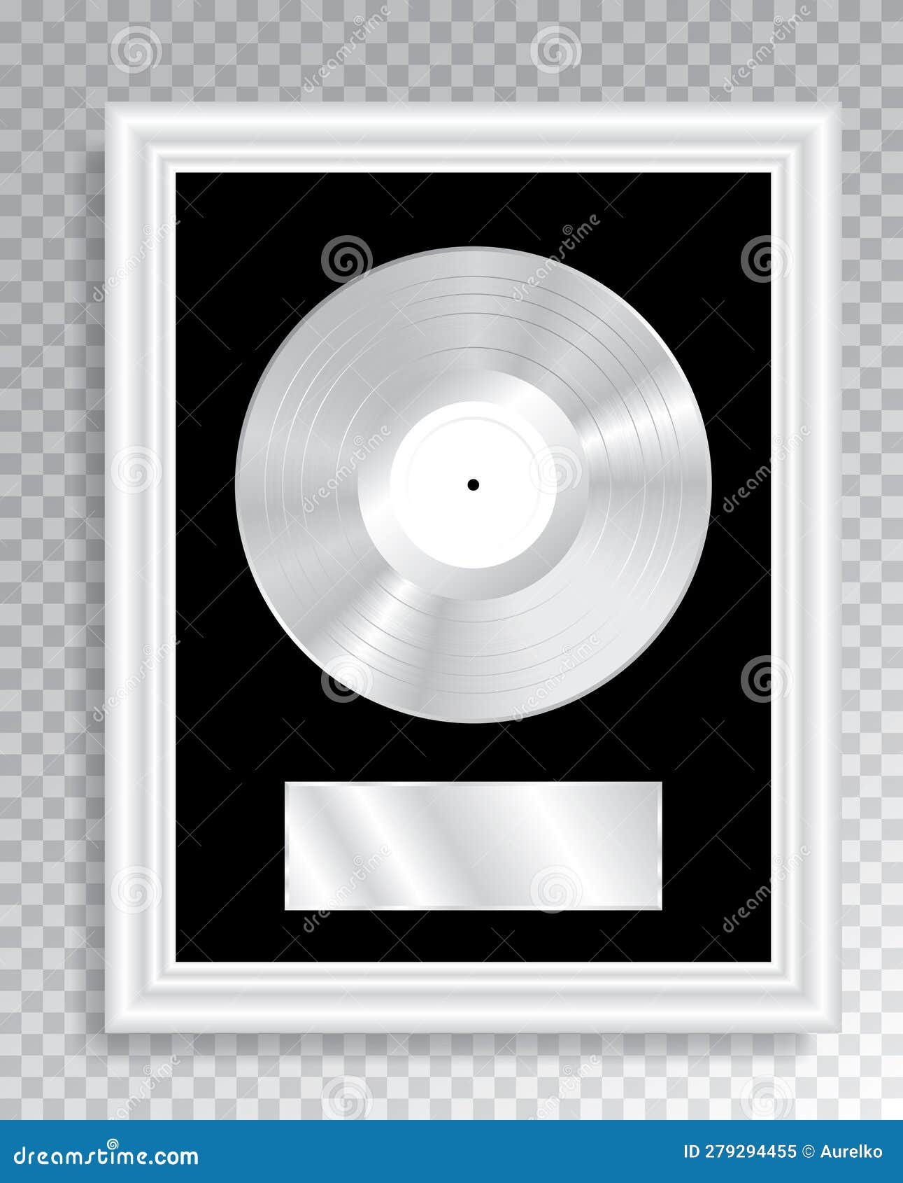 White LP frame stock vector. Illustration of jockey - 279294455