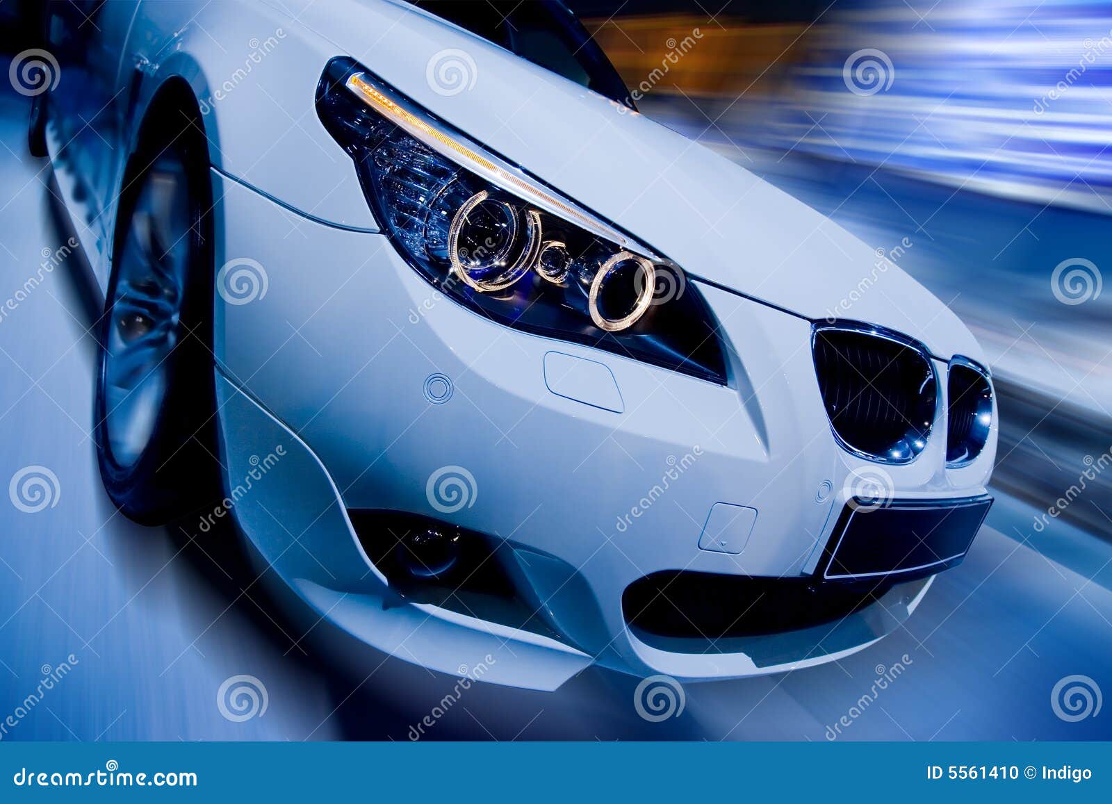 White luxury car stock photo. Image of luxury, expensive - 5561410