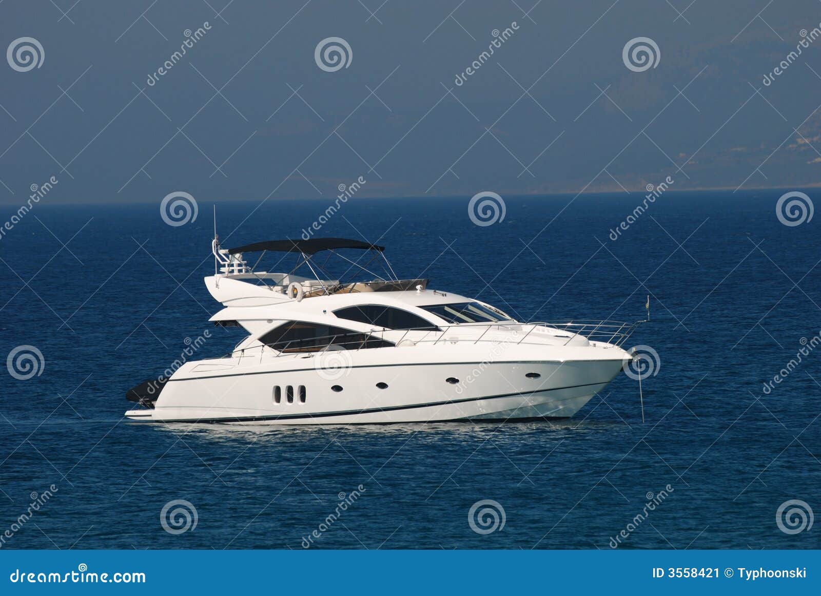 White luxury yacht stock image. Image of nautical, recreation - 3558421