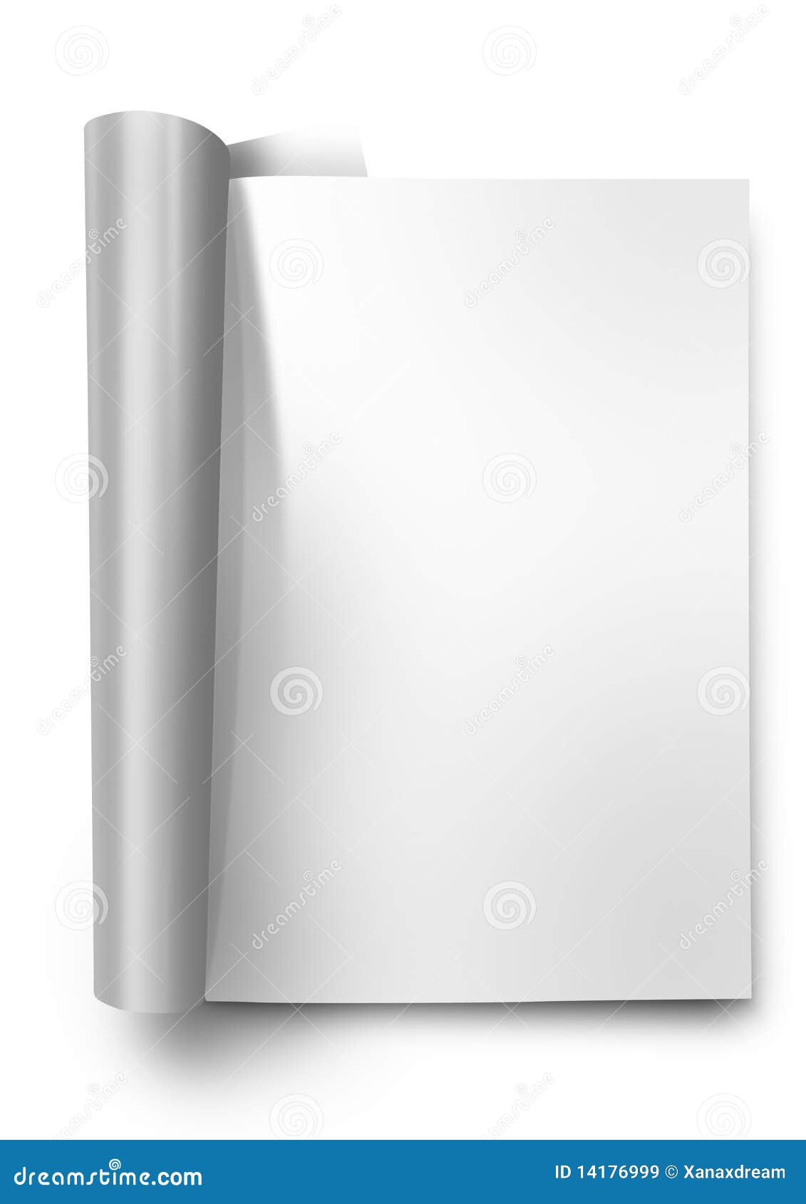 White magazine stock illustration. Illustration of white - 14176999