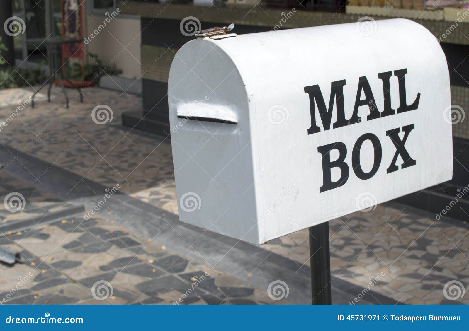 White mail box stock image. Image of color, address, delivery - 45731971