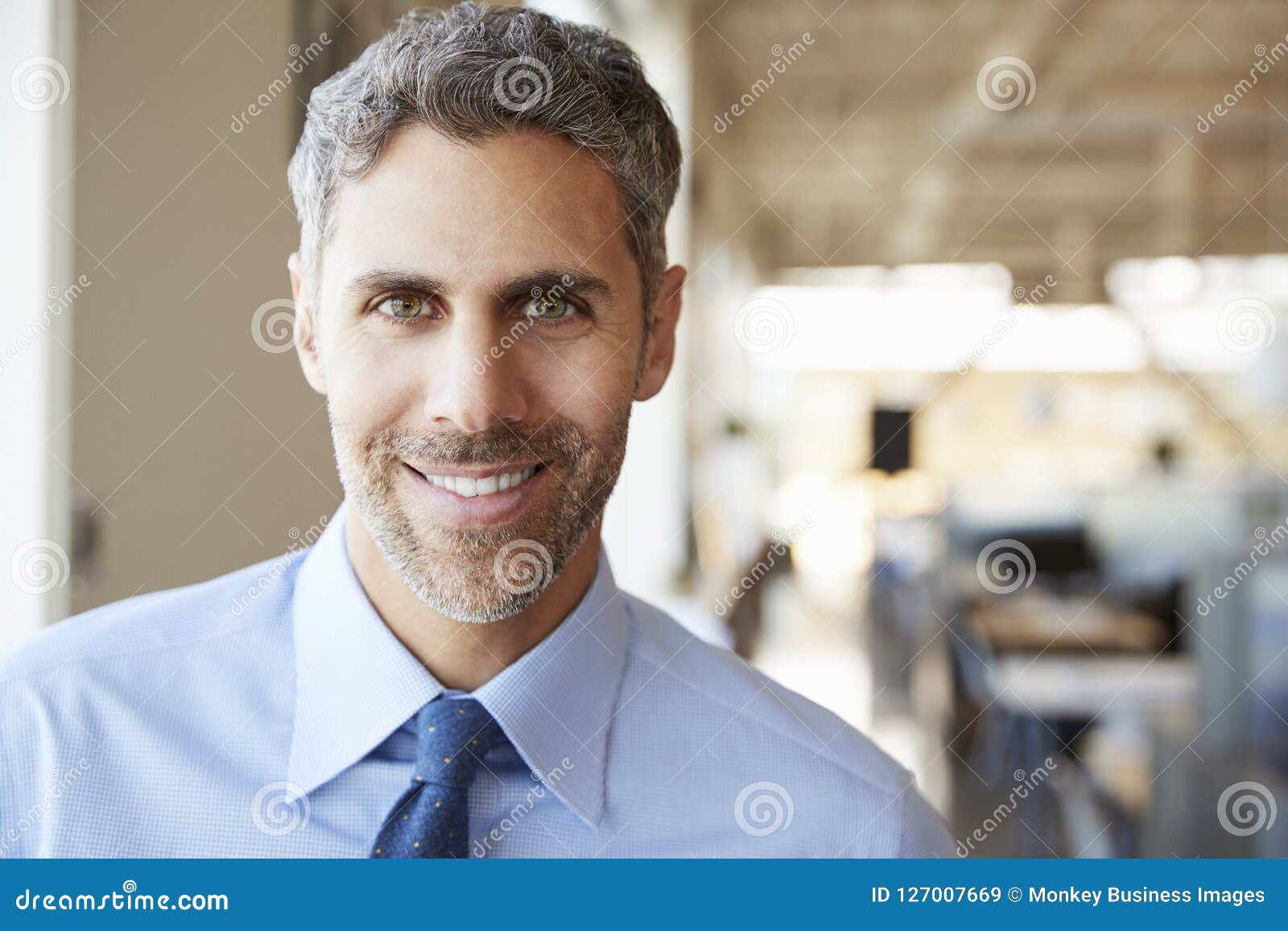 White Male Architect Smiling To Camera, Horizontal Close Up Stock Image ...