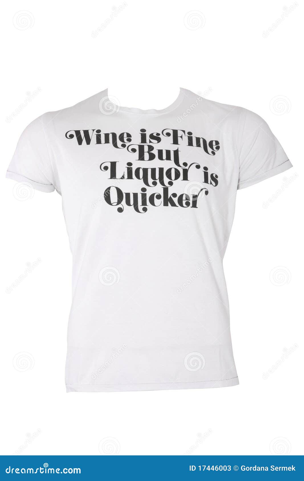 White Male T-shirt with Text Stock Image - Image of shirt, isolated ...
