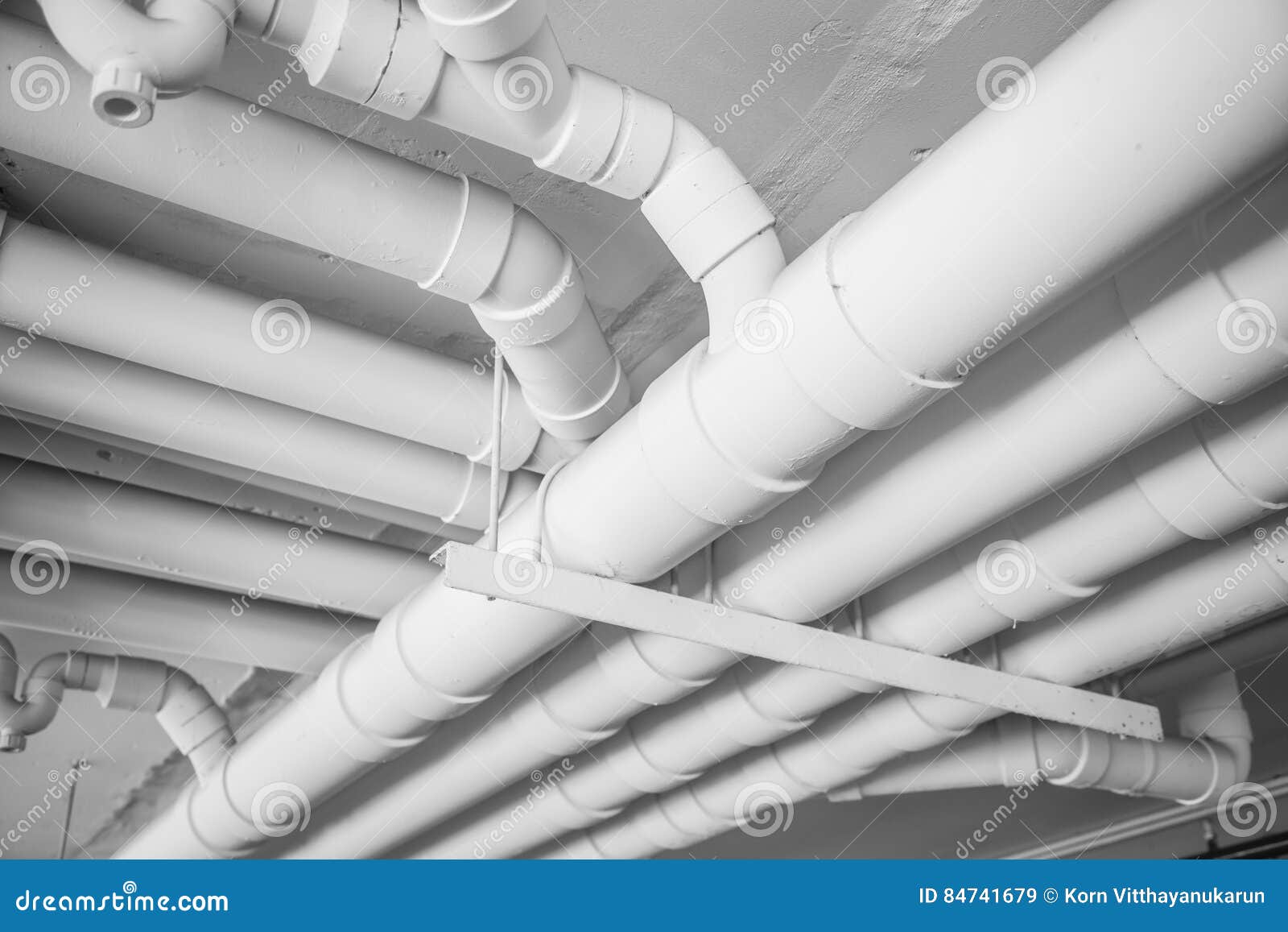 White Manage Water Pipe, Safety and Clean Watering System Stock Image ...