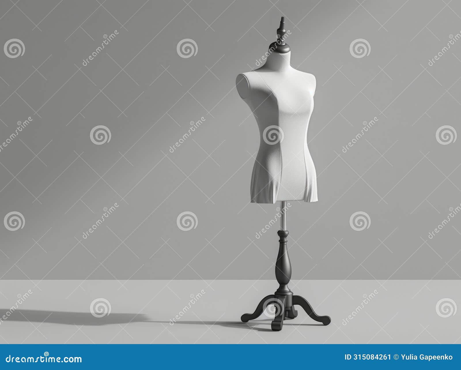 White Mannequin on White Pedestal Stock Image - Image of sales ...
