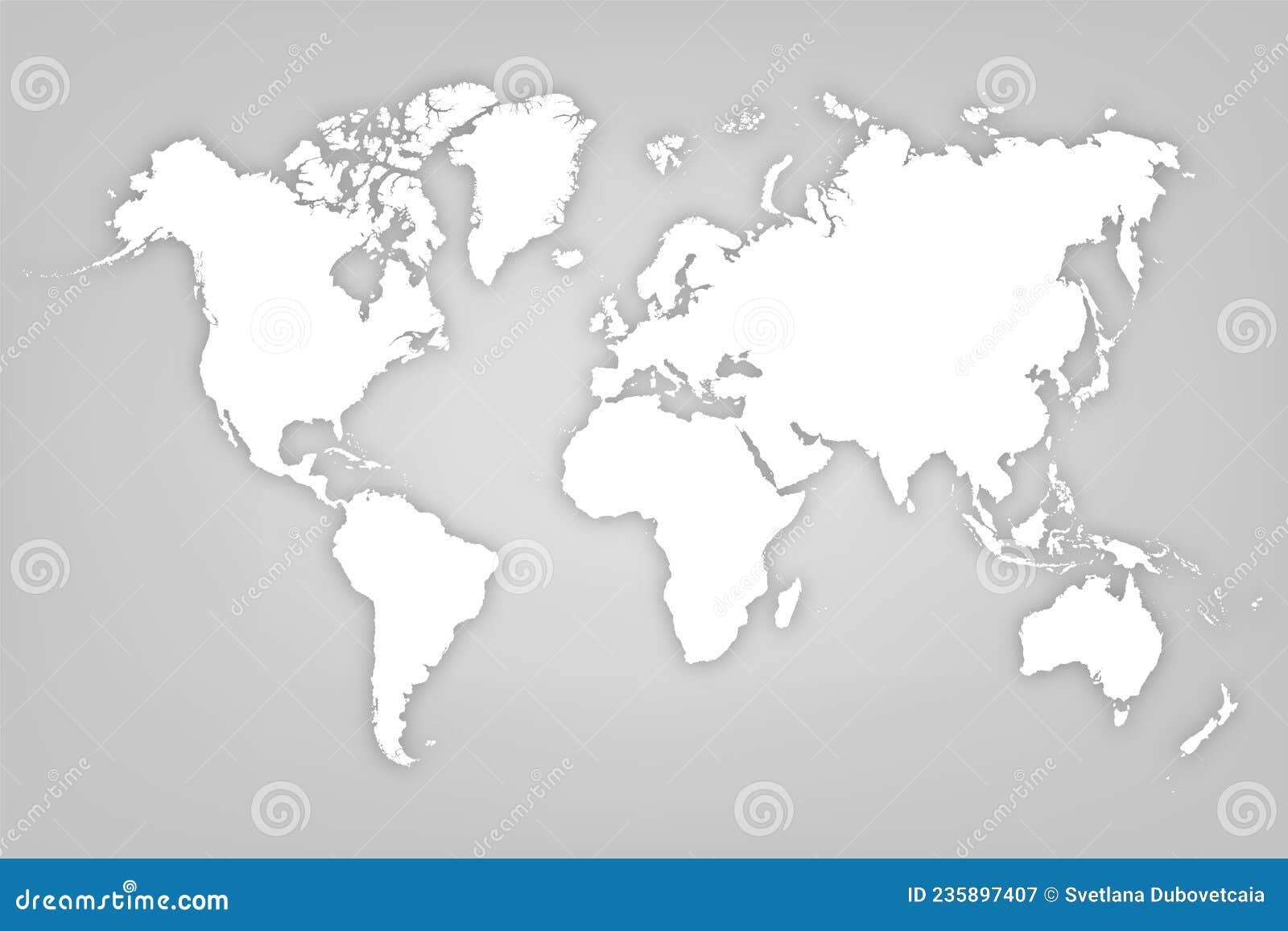 White Map World On Gray Background. Worldmap Global. Worldwide Globe ...