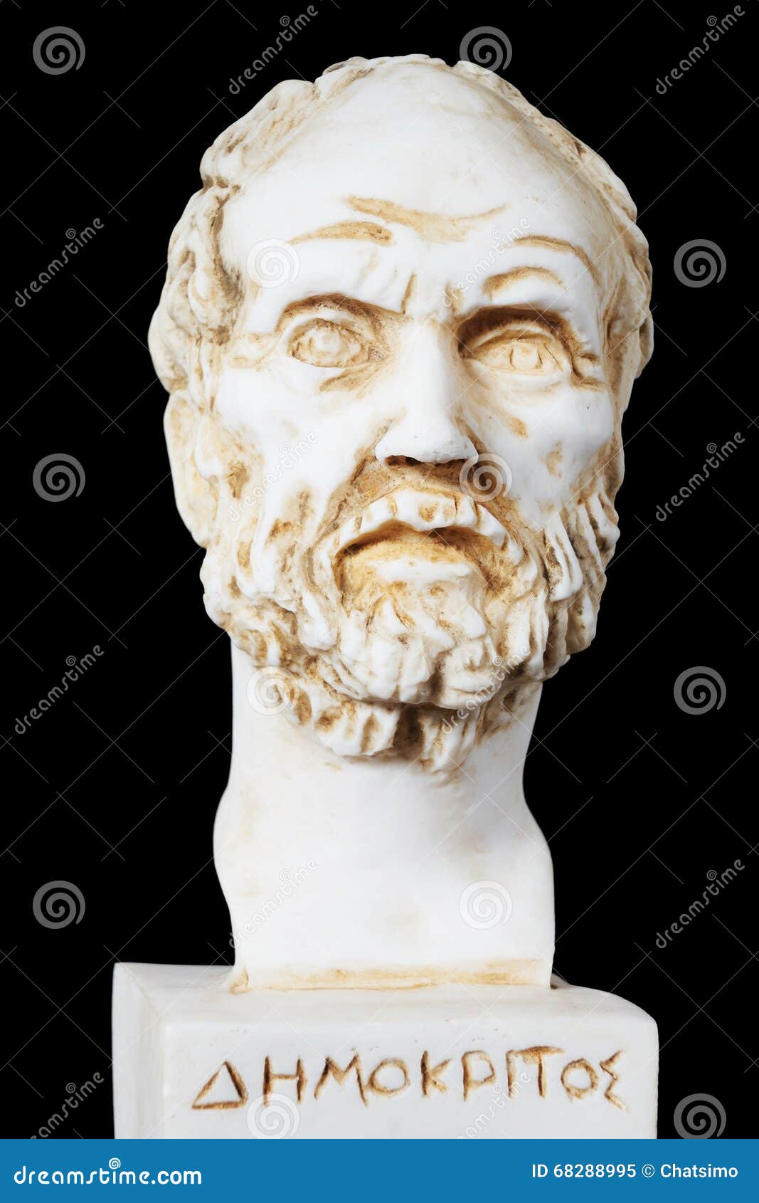 Democritus Statue