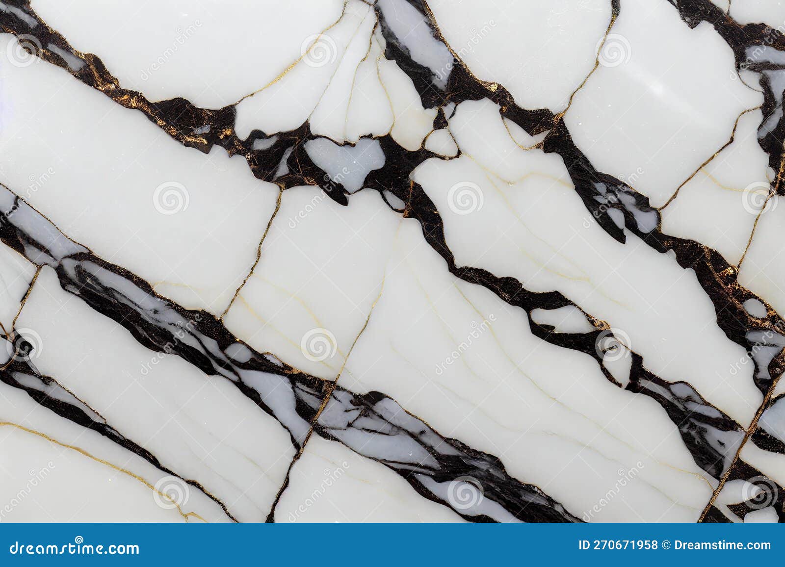White Marble with Gold Glitter in Cracks Pattern Background Digital ...