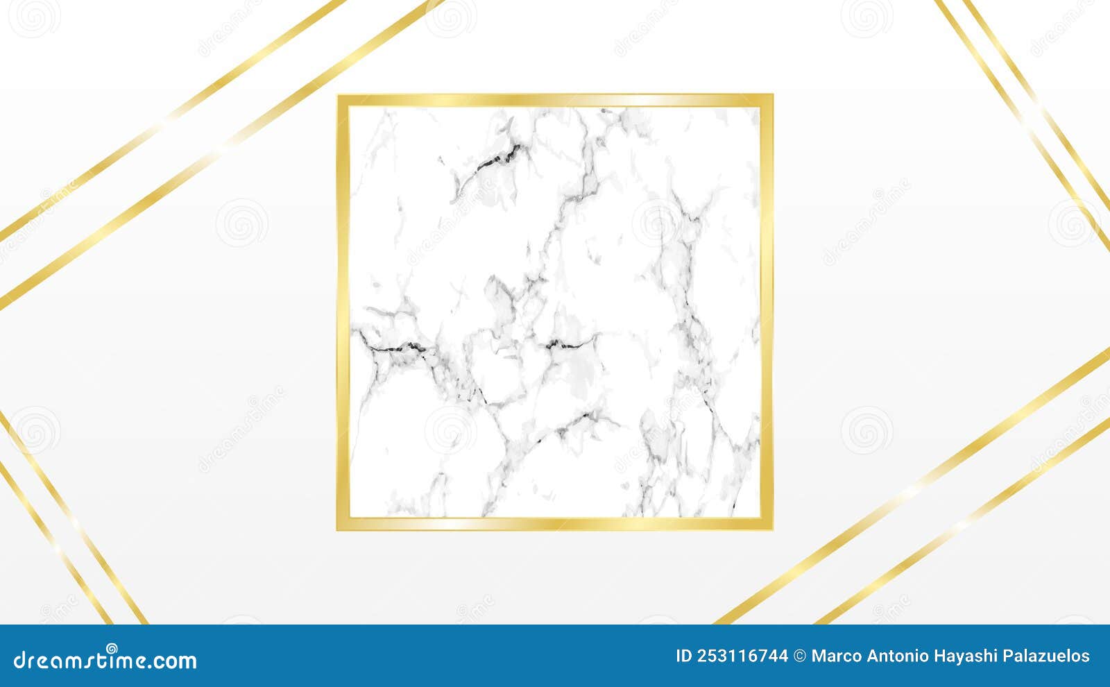 White Marble Mockup Invitation Background Stock Vector - Illustration ...
