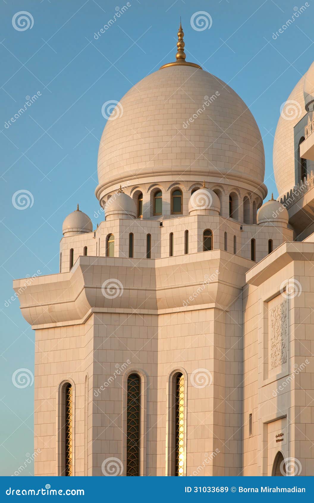 White Marble Sheikh Zayed Mosque of Abu Dhabi Stock Image - Image of ...