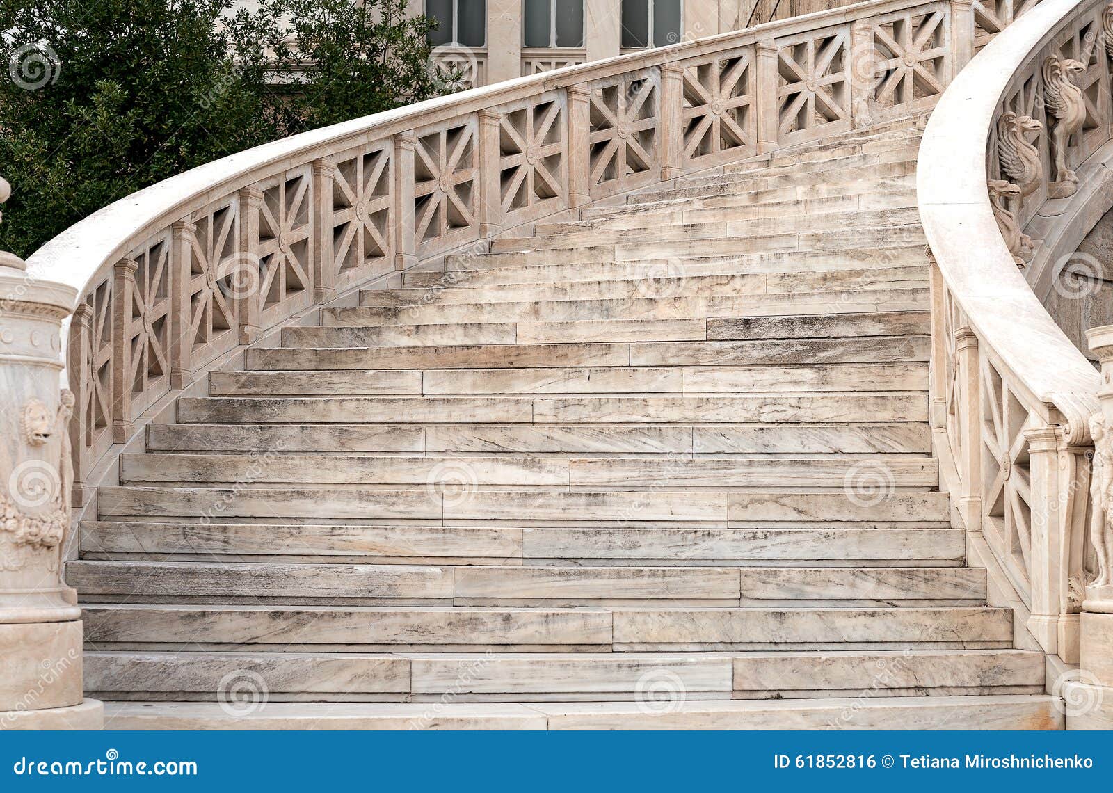 White Marble Staircase in the Library Stock Photo - Image of ornate ...