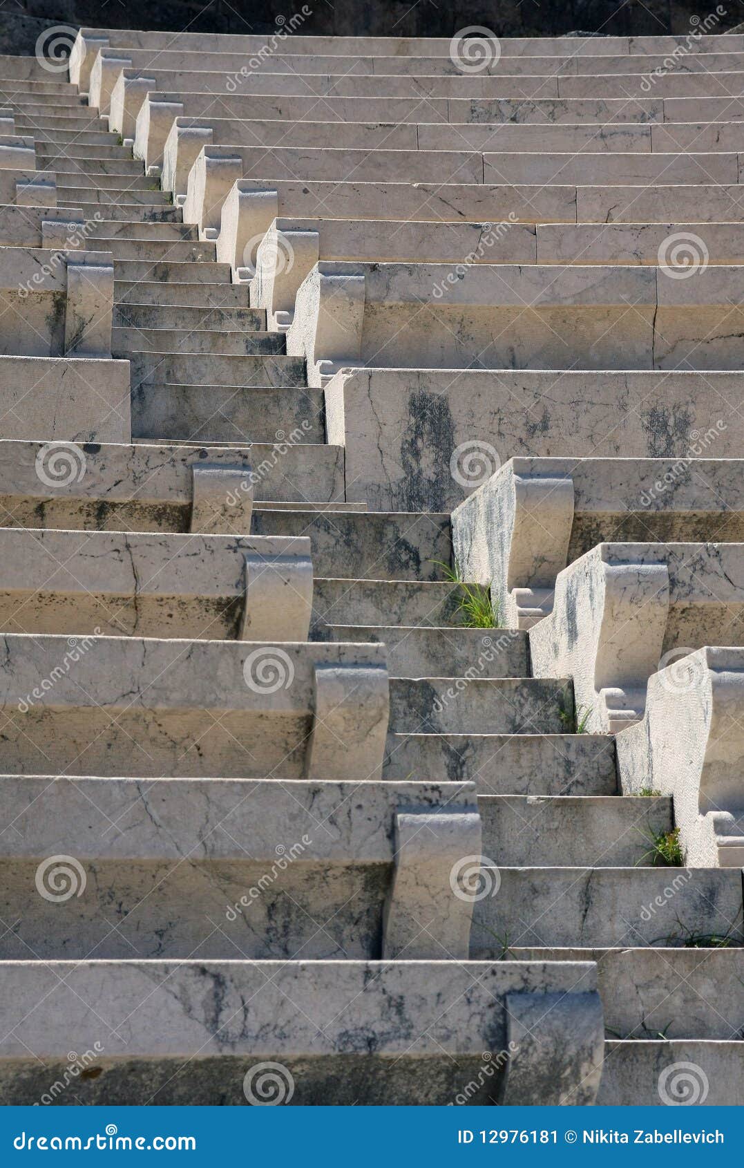 White Marble Stairs and Seats in Ancient Theater Stock Image - Image of ...
