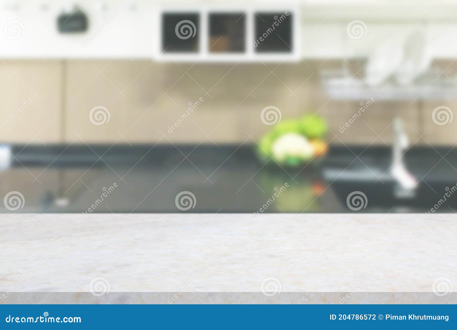 3,765 White Kitchen Counter Blurred Background Photos - Free & Royalty ...