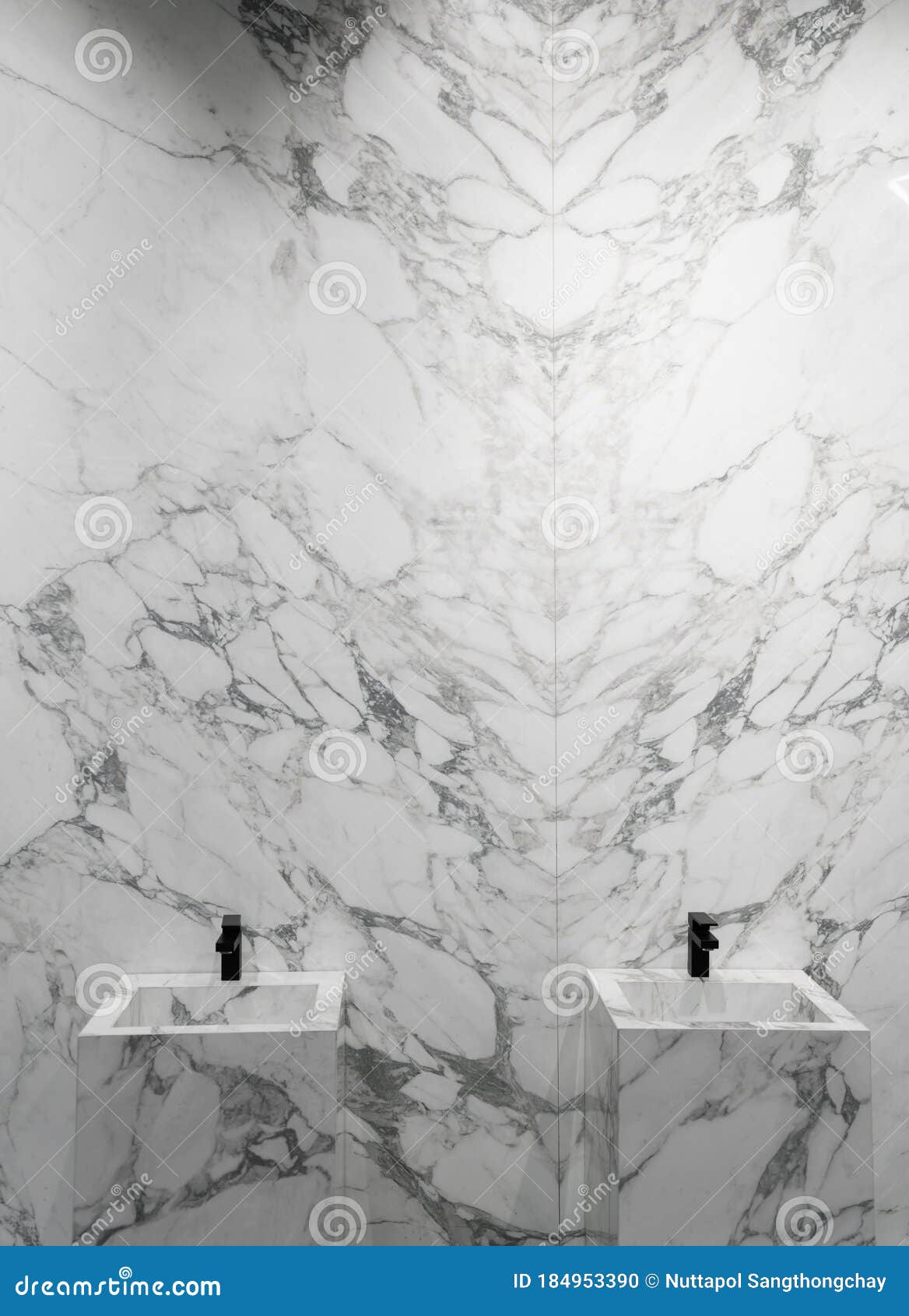 White Marble Texture Bookmatch Pattern Abstract Background with Marble ...