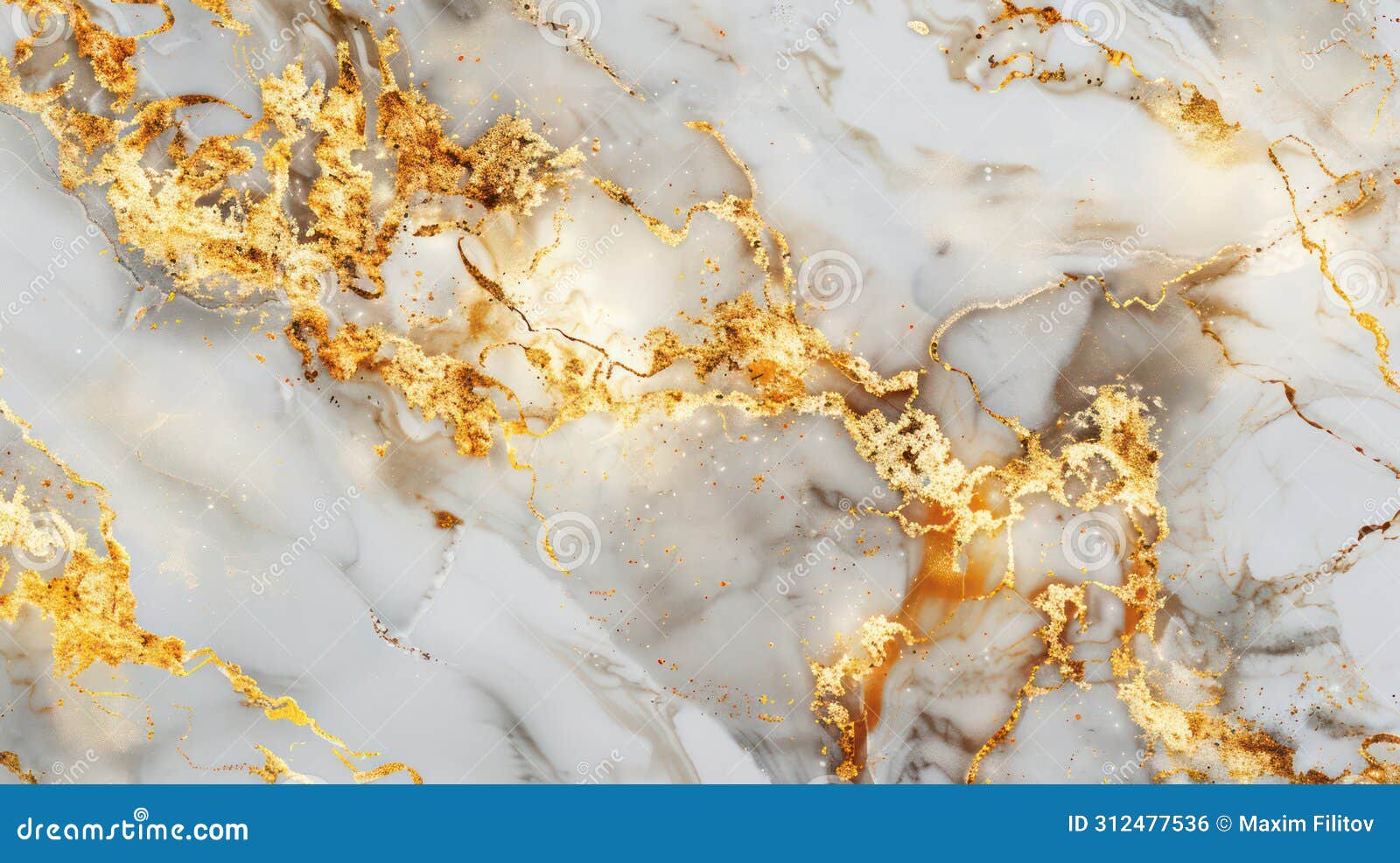 White Marble Texture with Golden Veins. Light Marble Background ...
