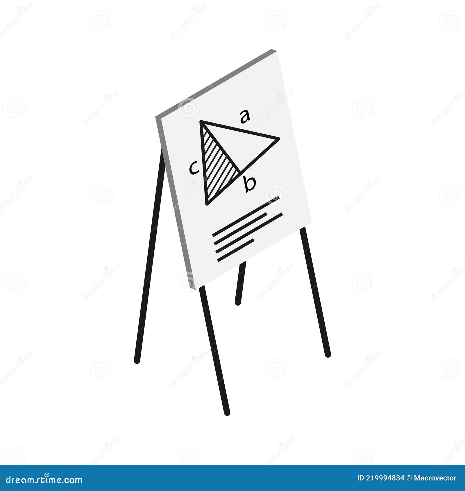 Isometric Marker Board stock vector. Illustration of knowledge - 219994834