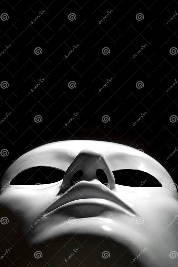 White mask stock image. Image of death, black, corpse - 3665717