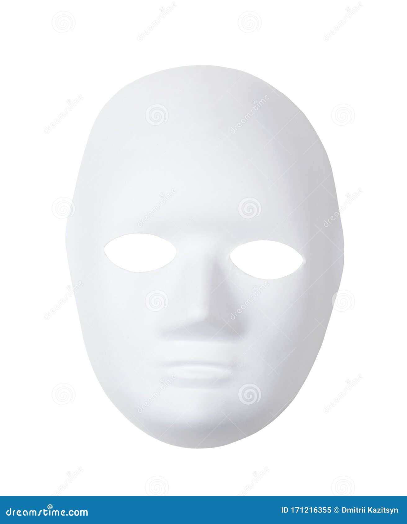 White Mask Isolated on a White Stock Image - Image of mystery ...