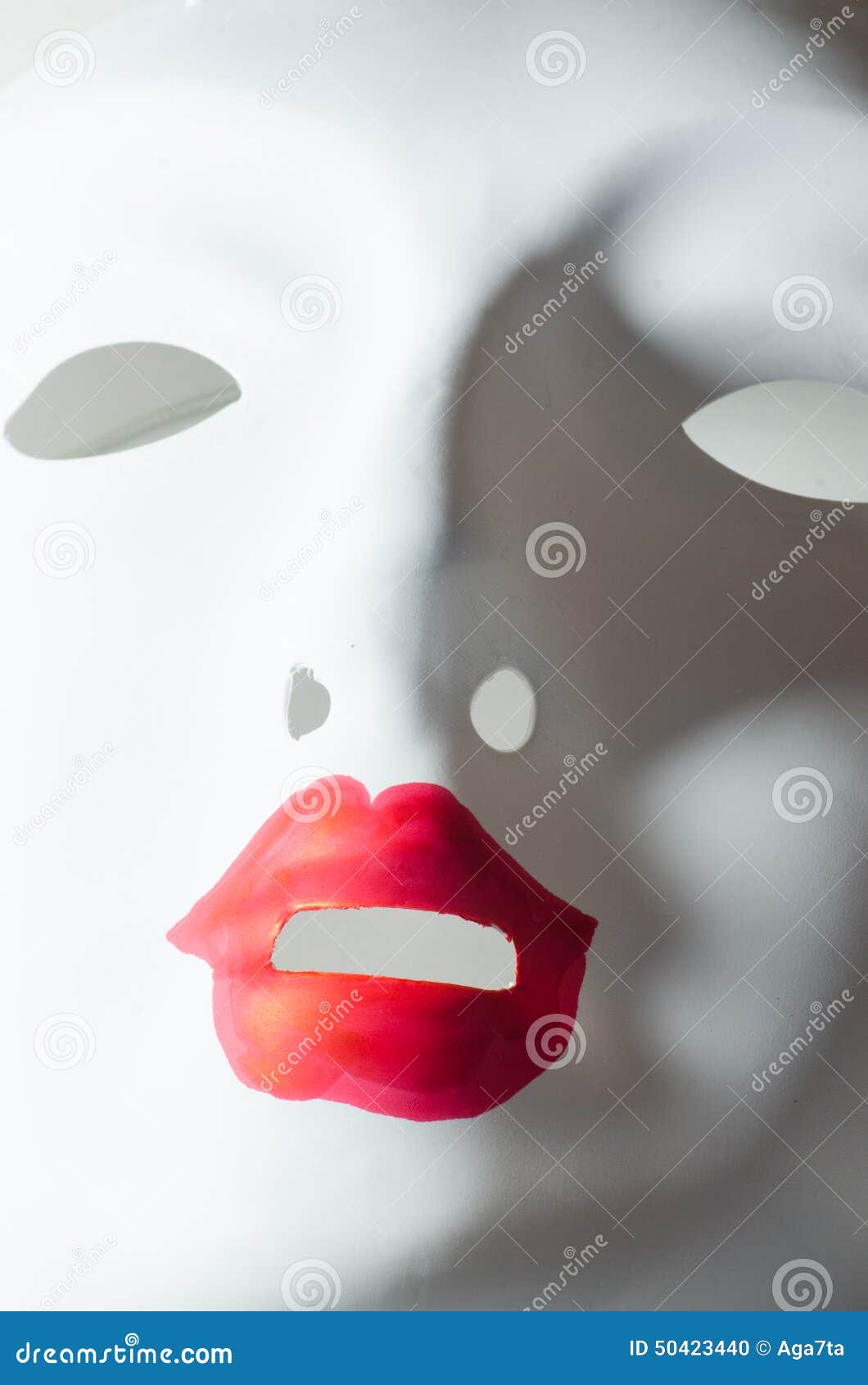 White mask stock photo. Image of detail, head, chiaroscuro - 50423440