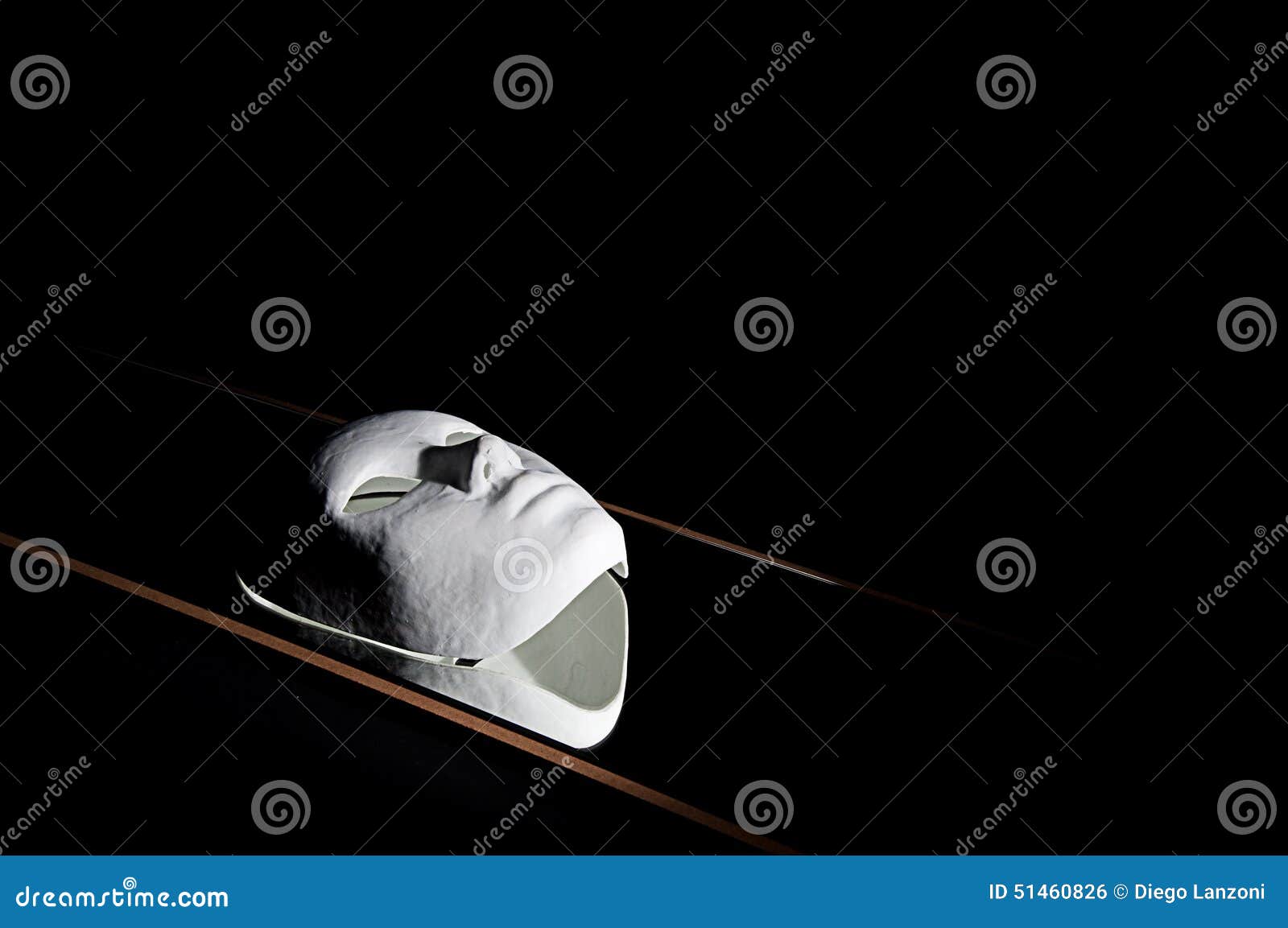 White mask reflection stock photo. Image of impassive - 51460826
