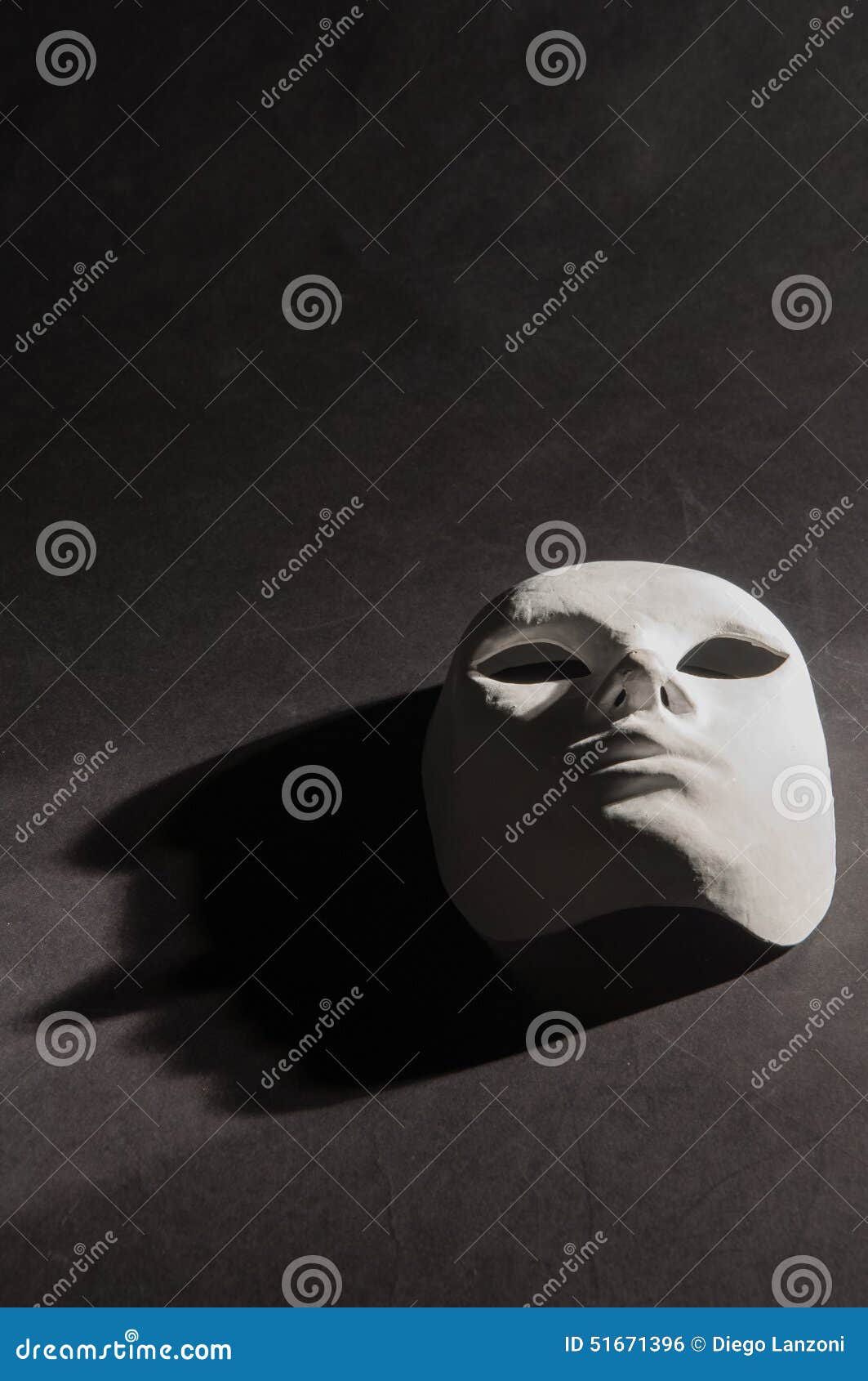 White Mask Shadow Black Background Vertical Stock Photo - Image of ...