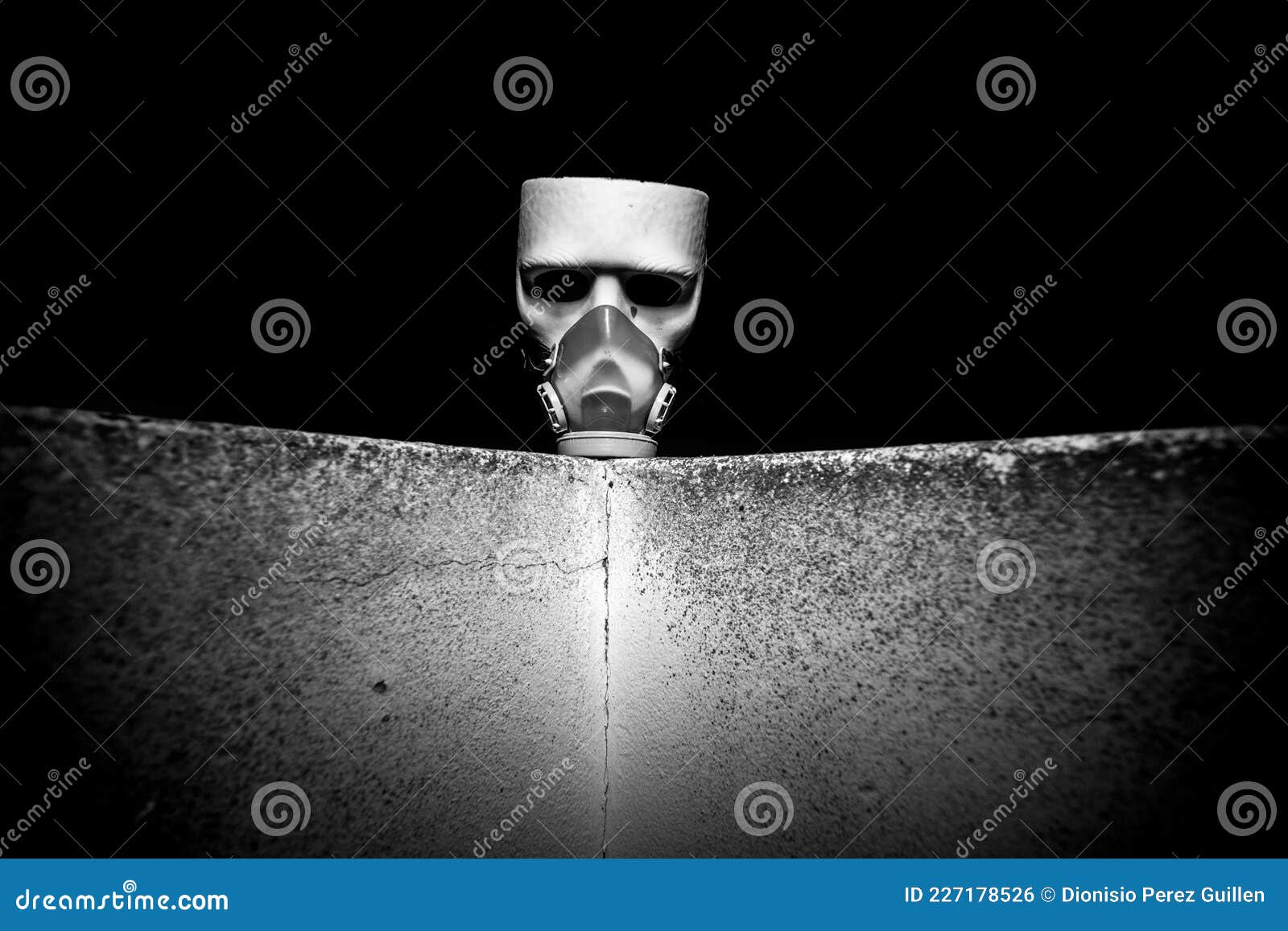 FEAR MASK stock photo. Image of wall, night, brand, black - 227178526