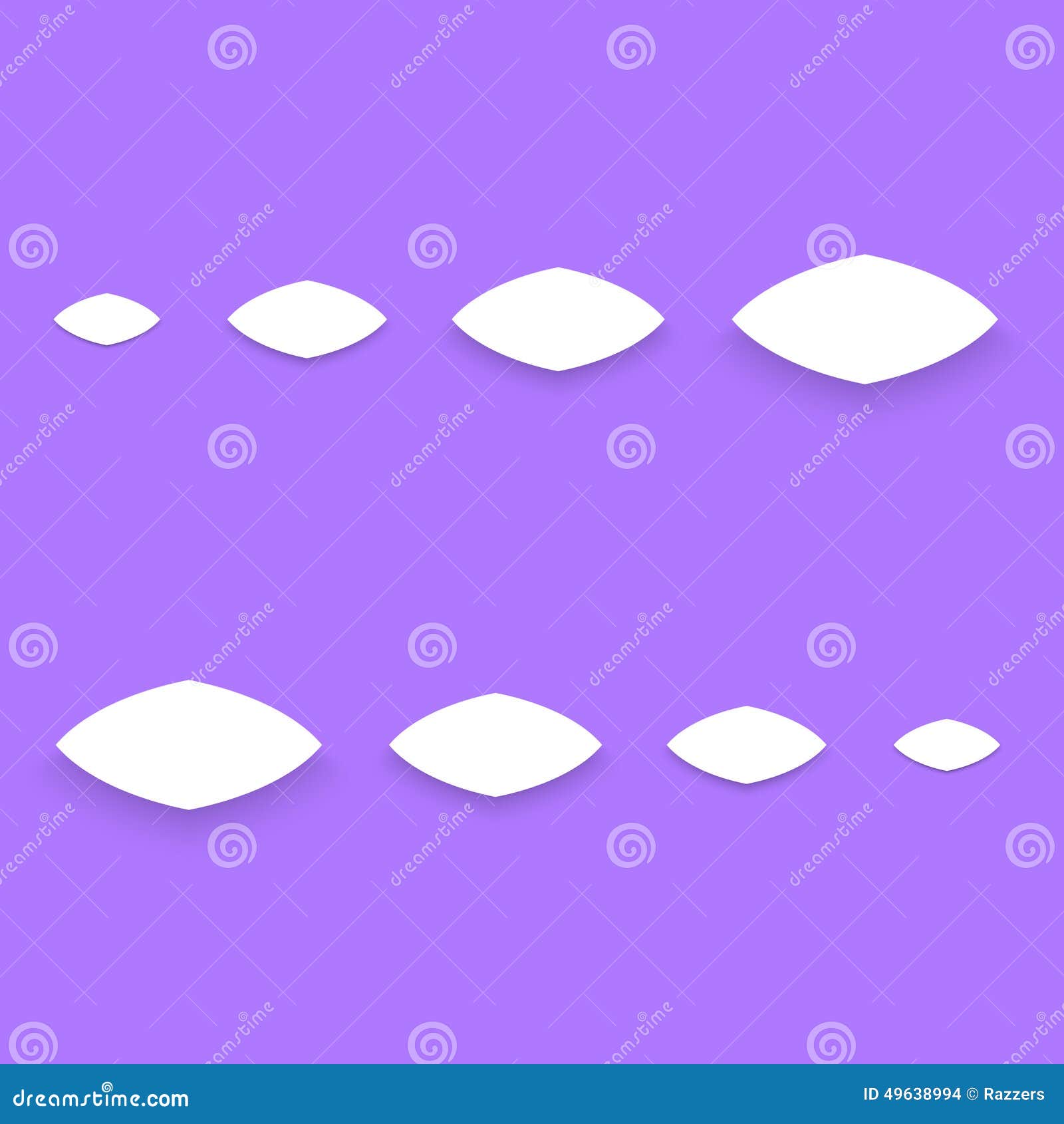 White Material Design Paper Buttons with Shadow Stock Vector ...