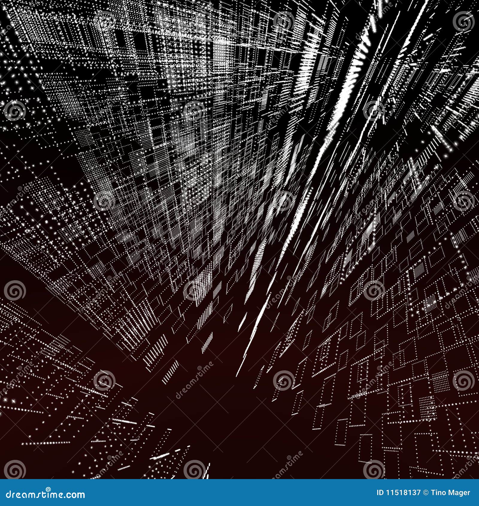 White Matrix Space Background Stock Illustration - Illustration of ...