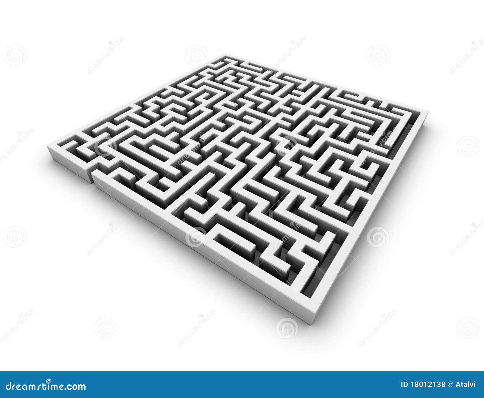 White maze stock illustration. Illustration of business - 18012138